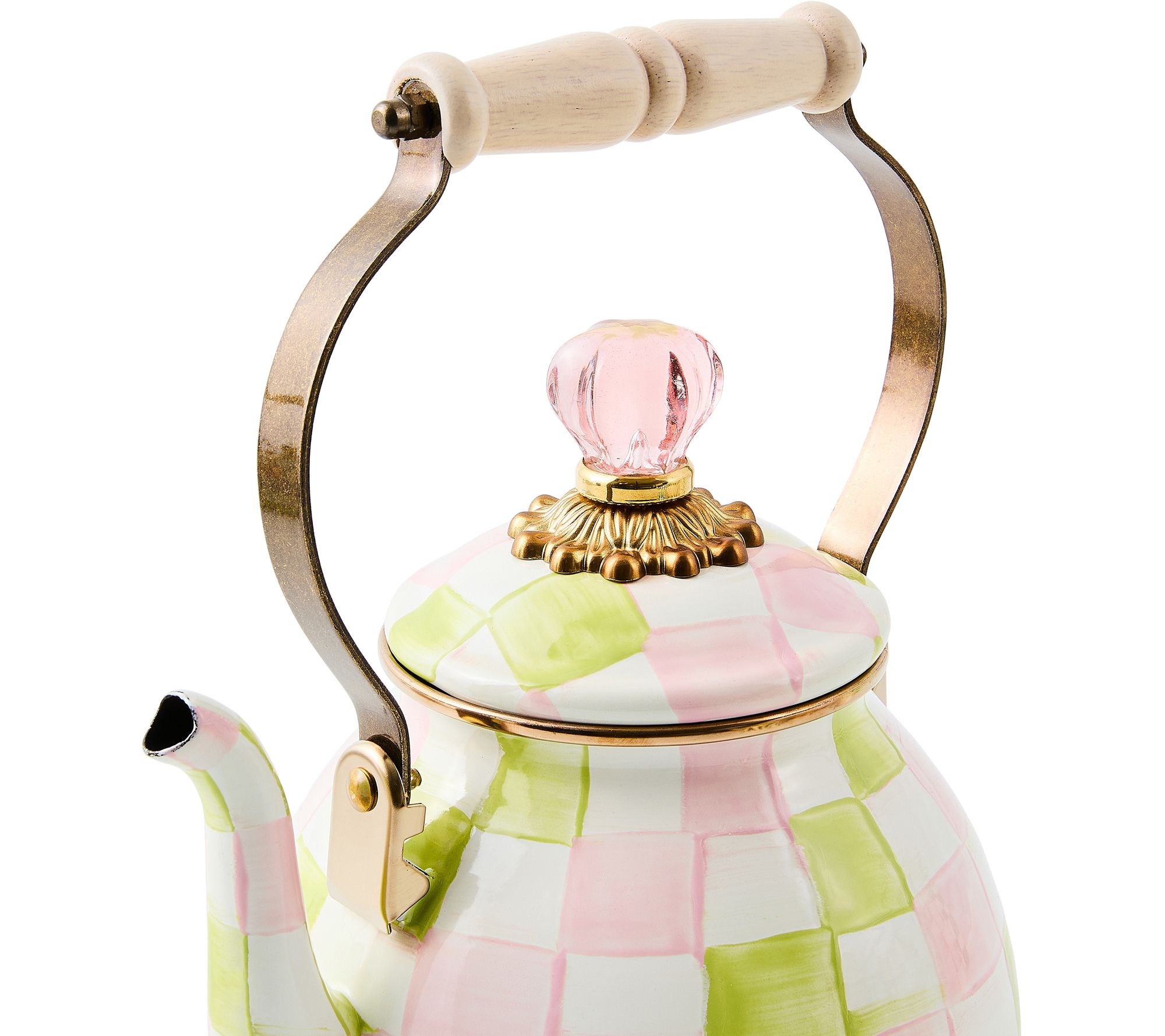 MacKenzie- Childs Palm Beach Tea Kettle C0llective - QVC.com