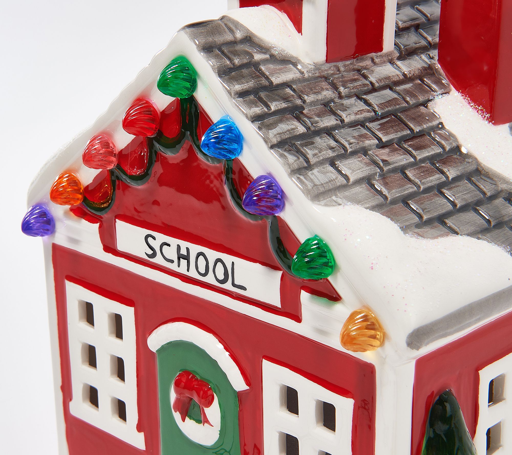 "As Is" Mr. Christmas 12" Ceramic Nostalgic Building - QVC.com