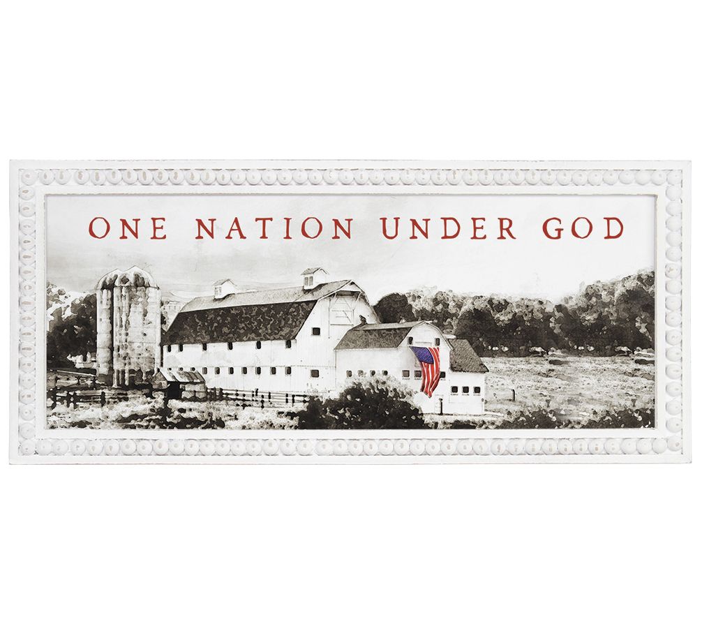 Sincere Surroundings 24" Barn Scene Beaded Art - QVC.com