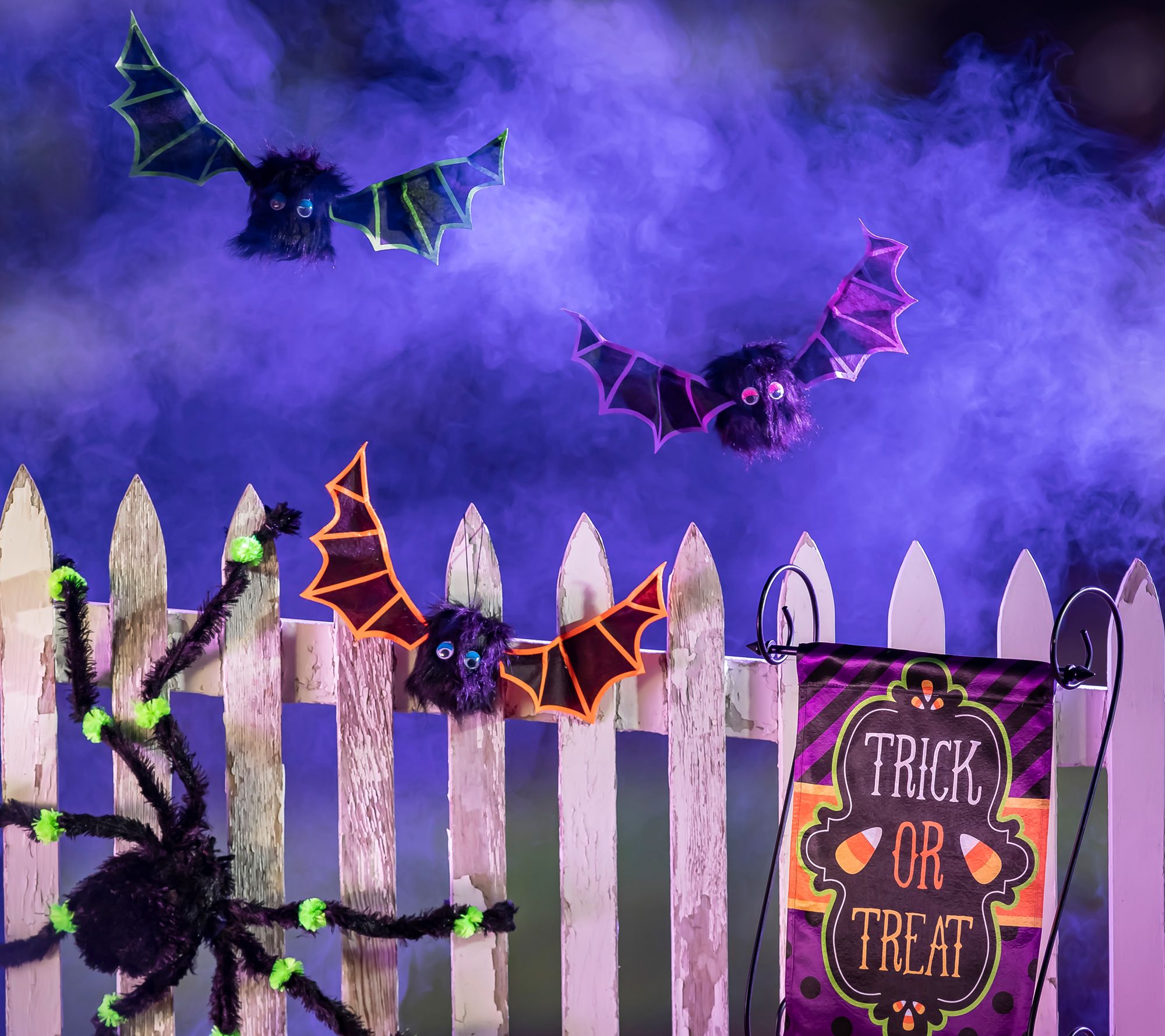 Evergreen Animated Shaking Bat w/ Sound Hanging Decor - QVC.com