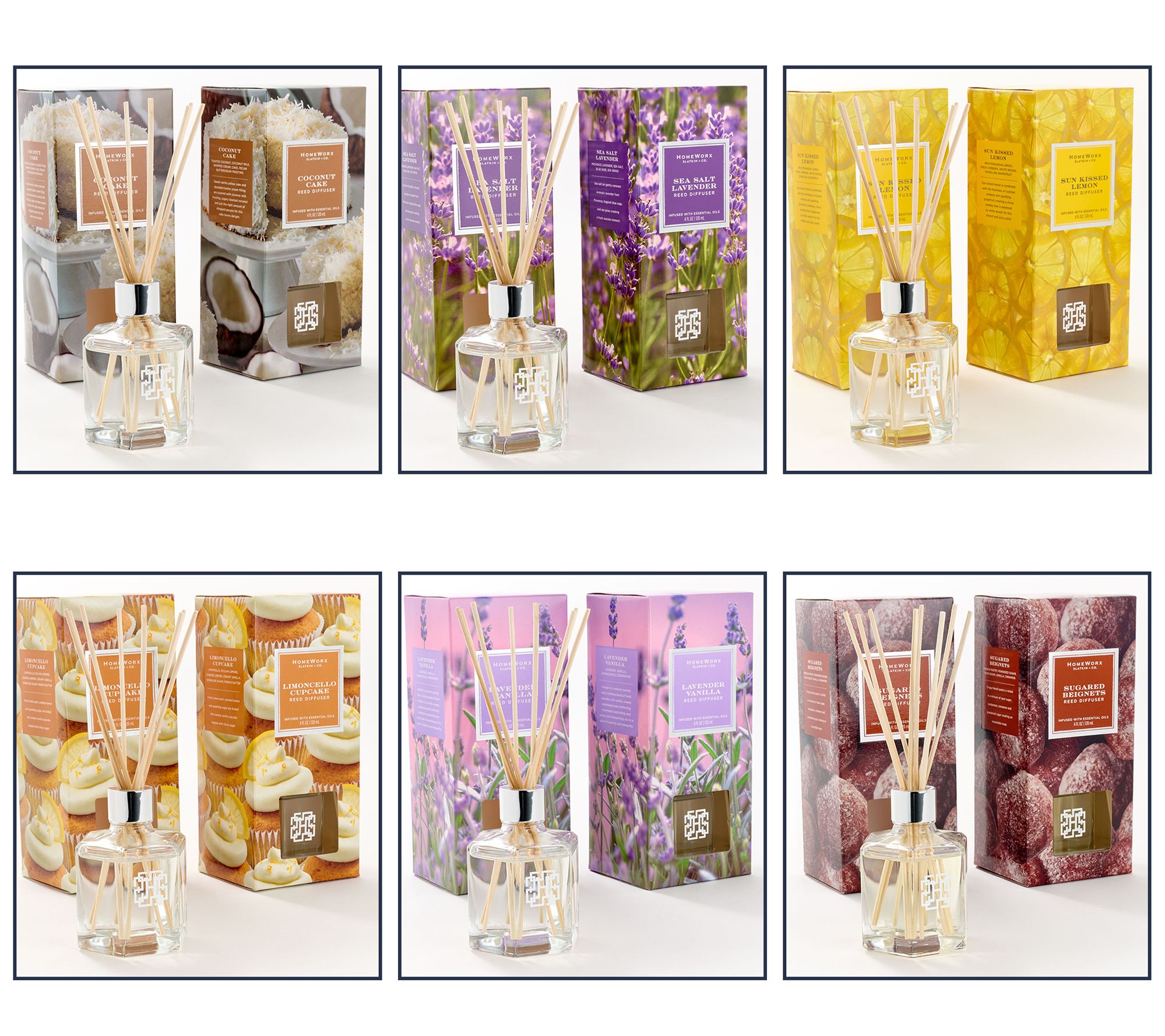 HomeWorx by Slatkin + Co. Set of 2 Reed Diffusers - QVC.com