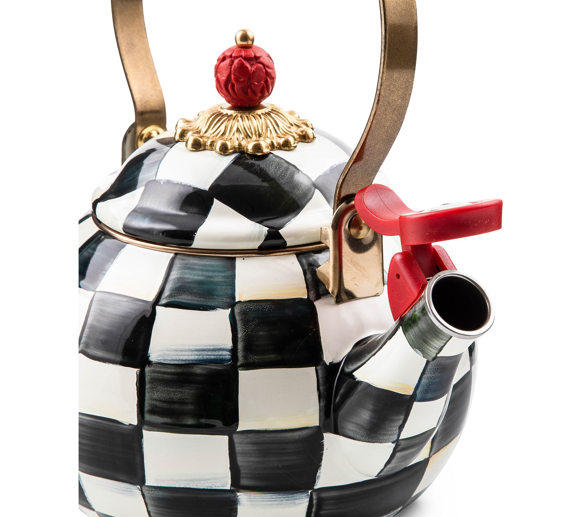 MacKenzie- Childs 2-Quart Whistling Tea Kettle - QVC.com