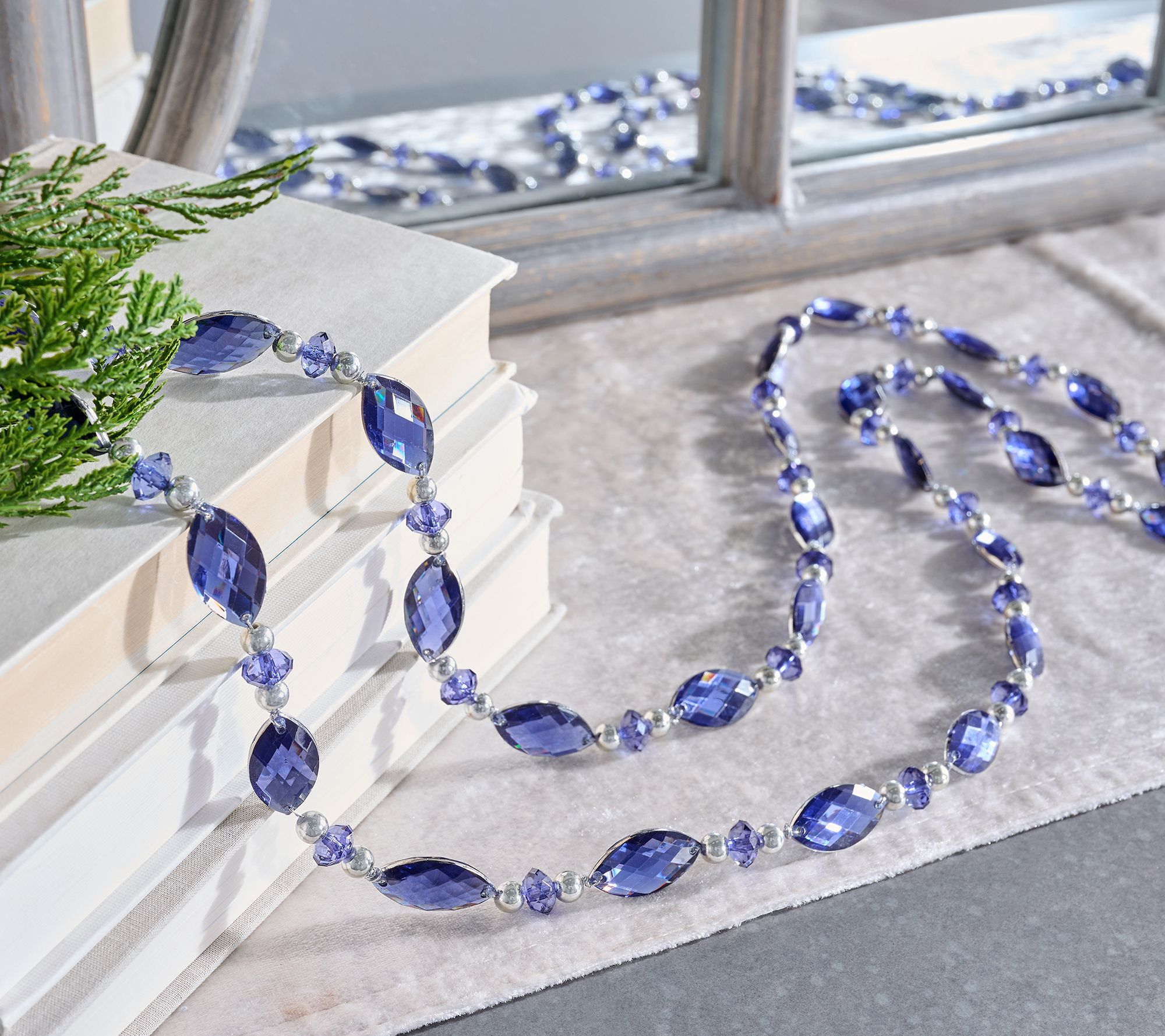 "As Is" Set of 2 6' Jeweled Garlands by Valerie - QVC.com