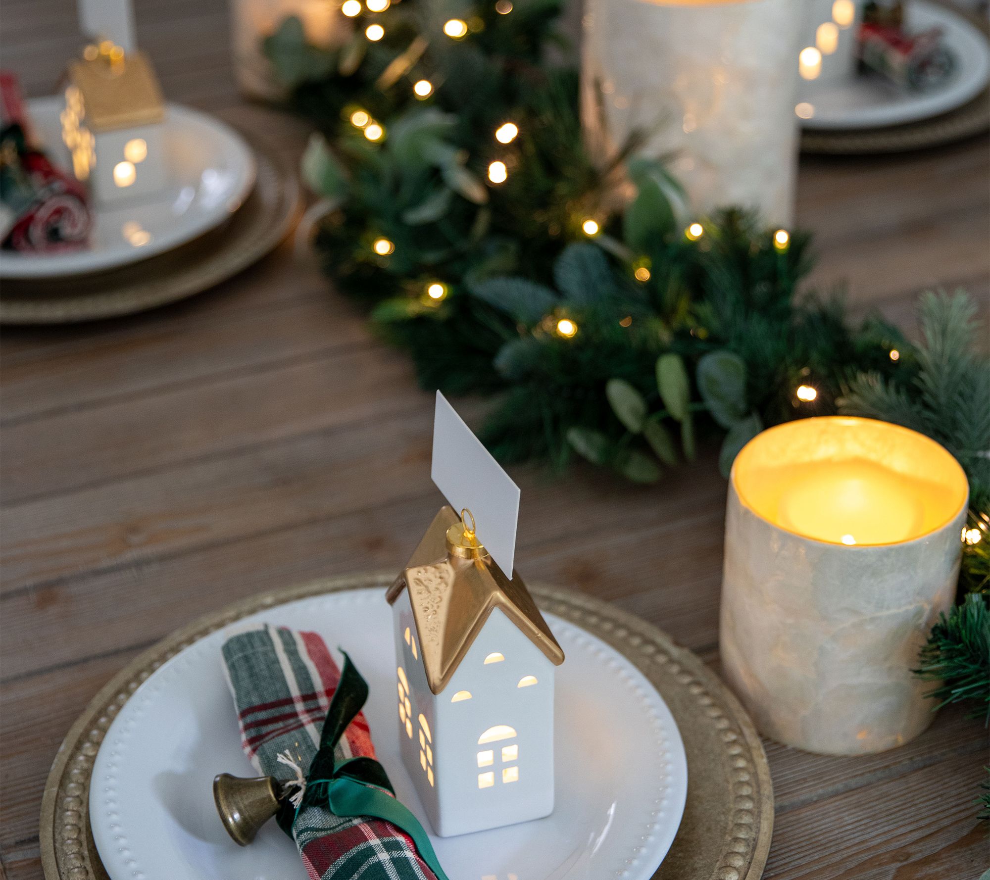 Set of 3 Capiz Hurricanes with LED Candles by Lauren McBride - QVC.com