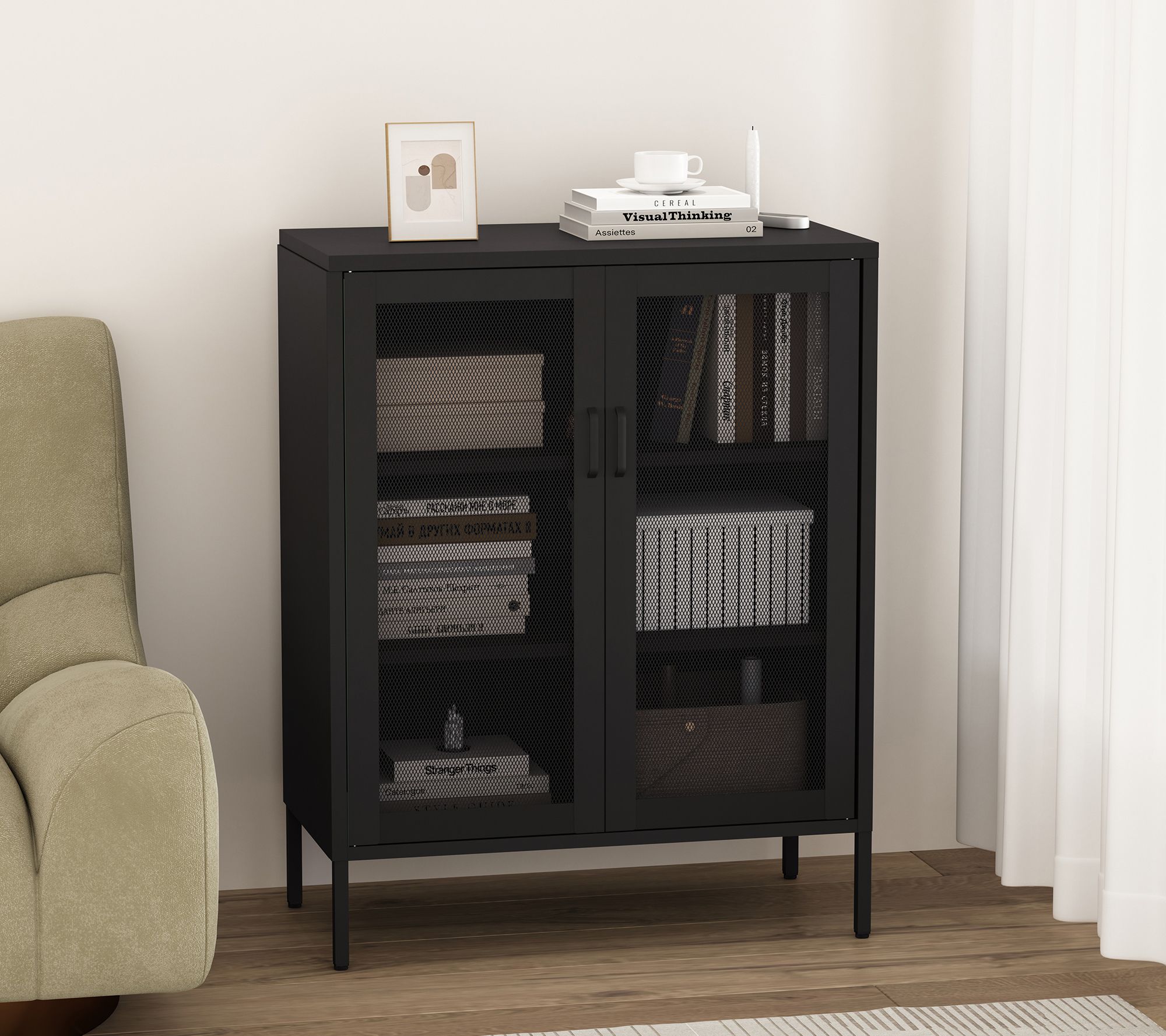 Manhattan Comfort Amelia 31.5" Accent Cabinet - QVC.com