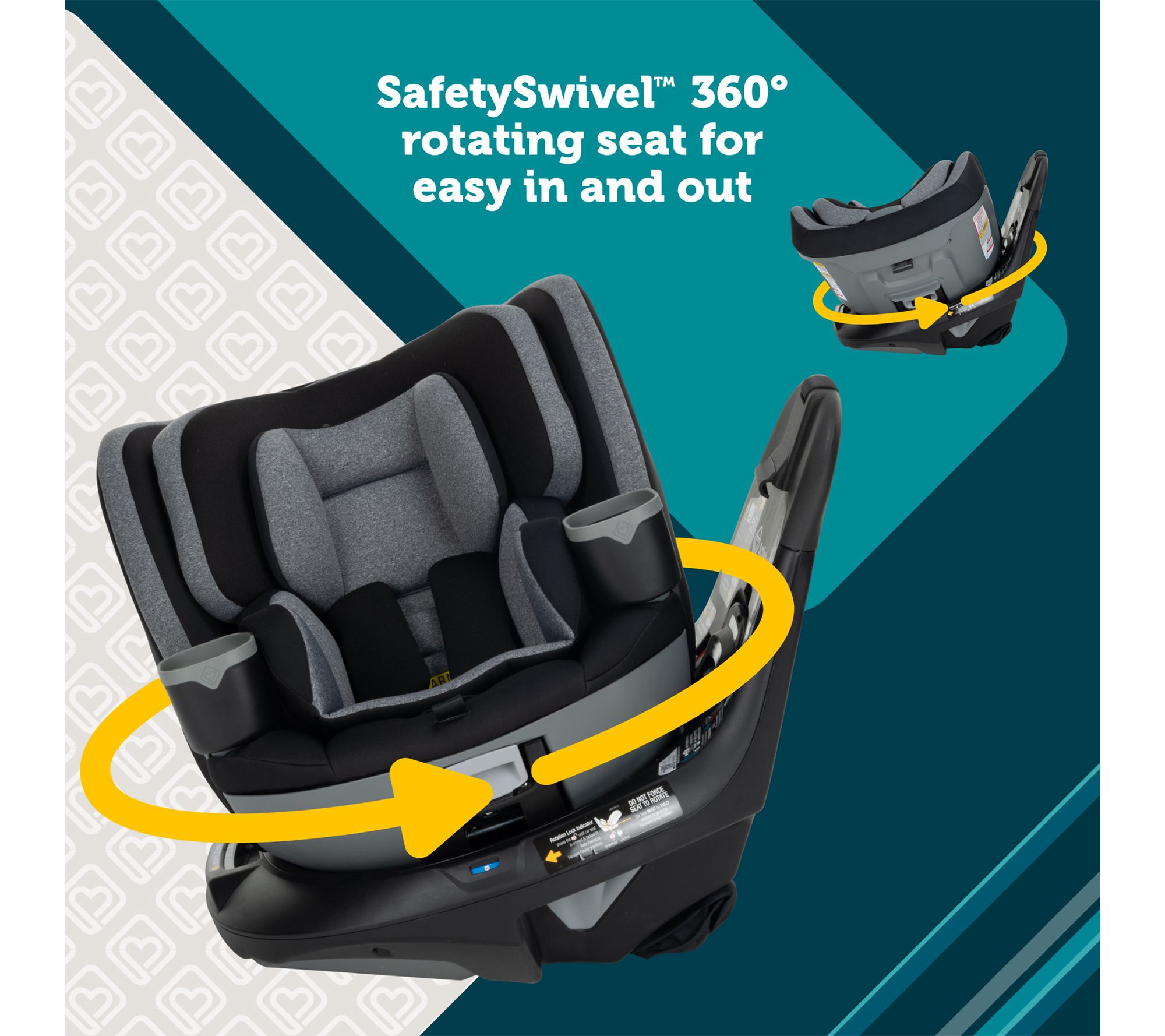 Safety 1st Turn and Go 360 DLX Rotating All-in-One Stonington - QVC.com