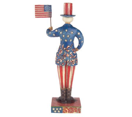 Jim Shore Heartwood Creek Uncle Sam Figurine - QVC.com