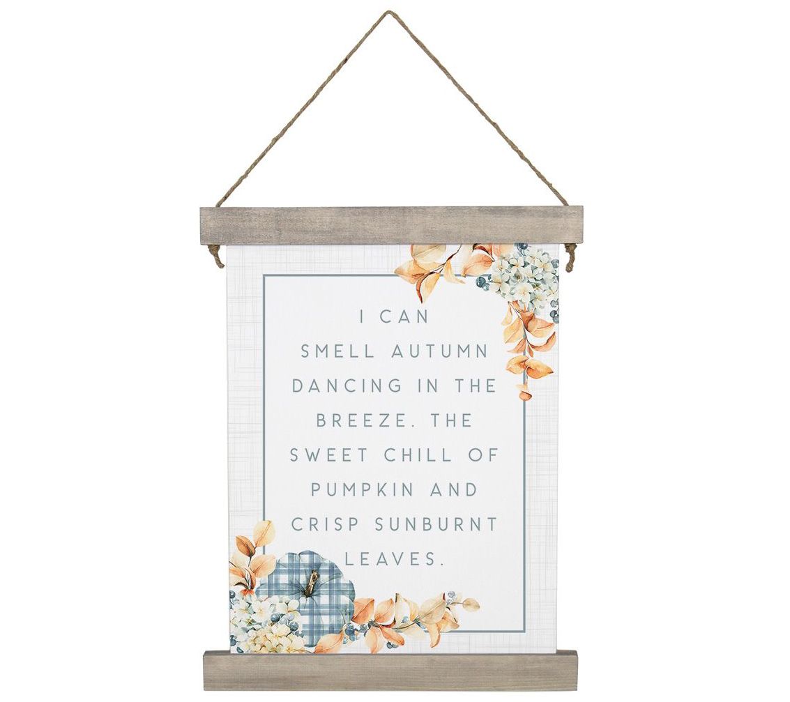 Sincere Surroundings. 28" Smell Autumn. HangingCanvas. - QVC.com