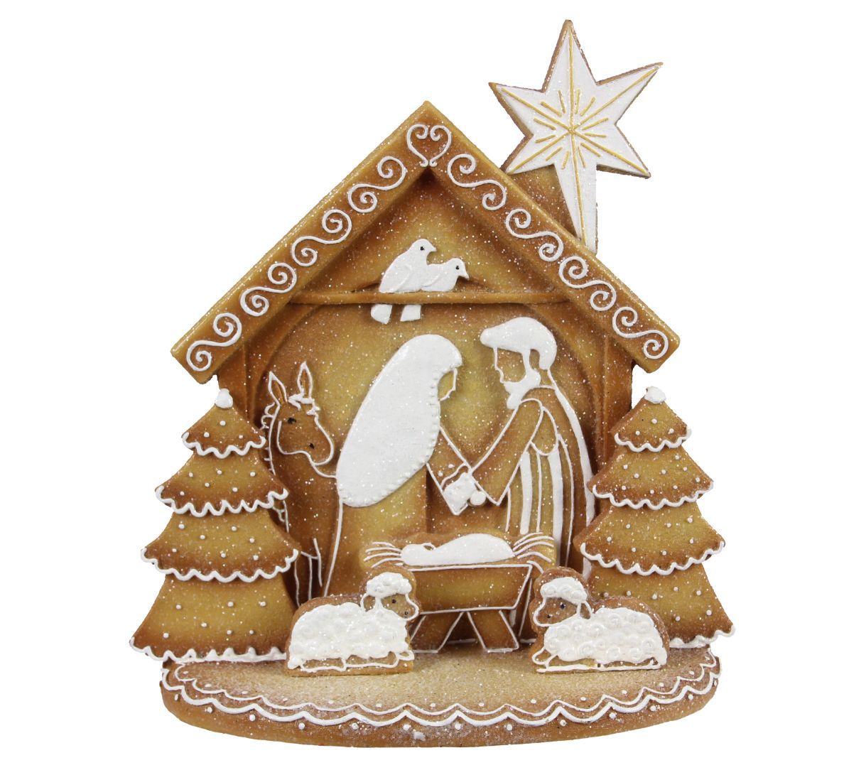 Young's Resin Gingerbread Nativity Scene - QVC.com