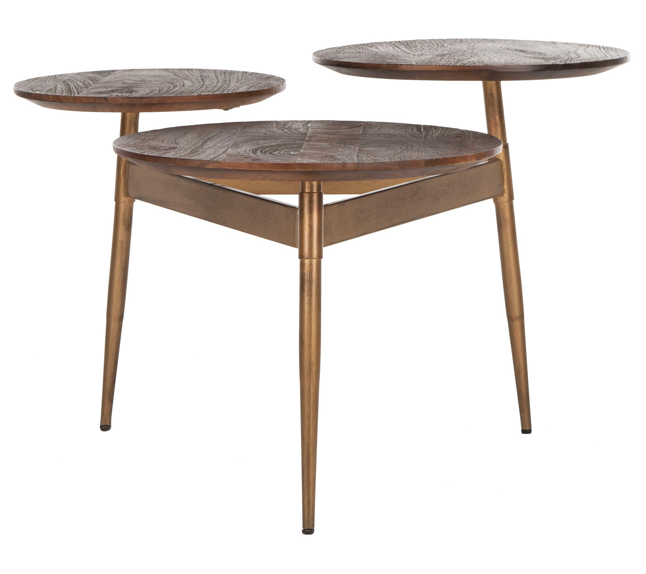Safavieh Ian Three Circle Accent Table - QVC.com