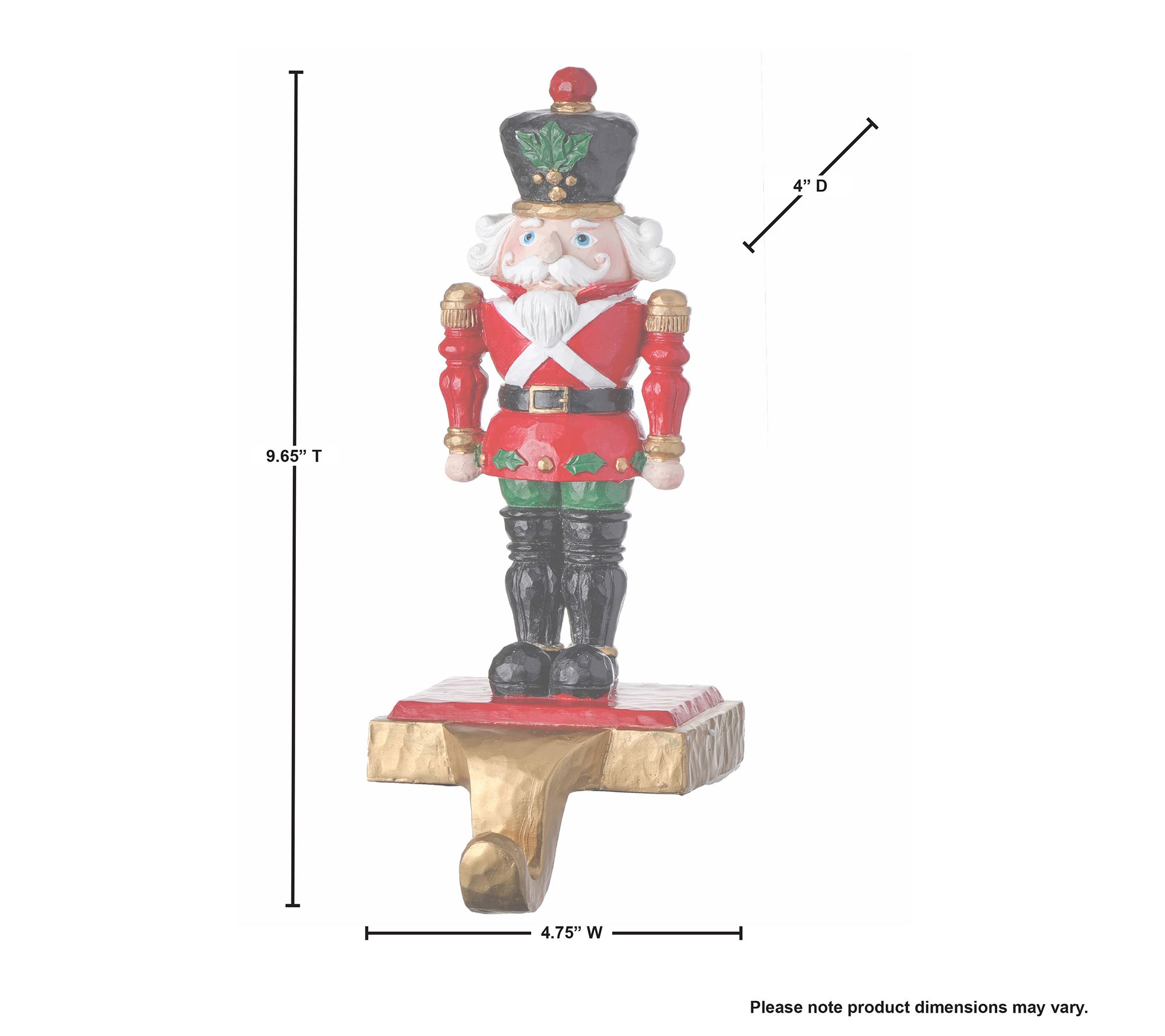 9.65" Soldier Nutcracker Stocking Holder by Valerie - QVC.com