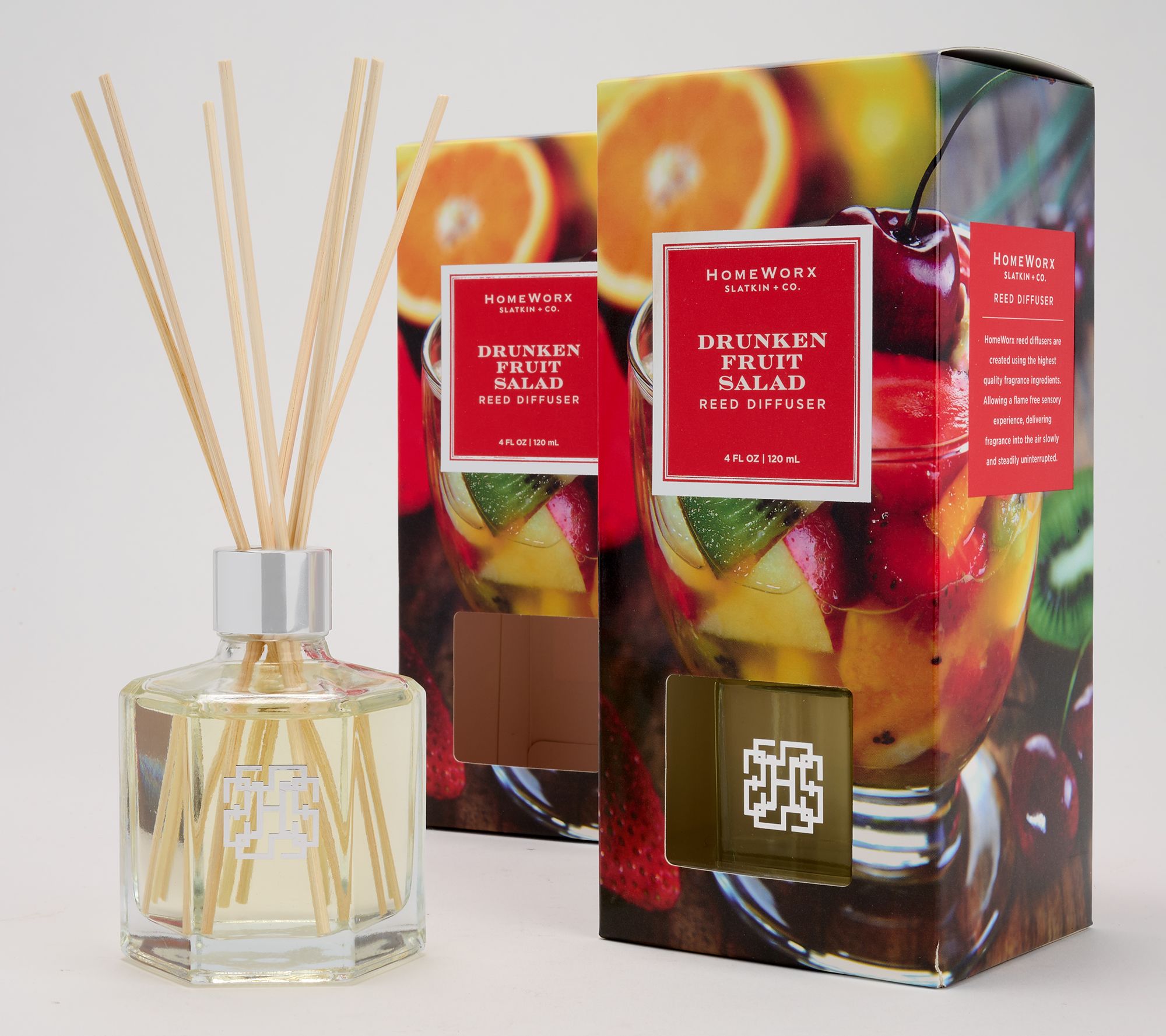 "As Is" HomeWorx by Slatkin + Co. S/2 Drunken Fruit Diffusers - QVC.com