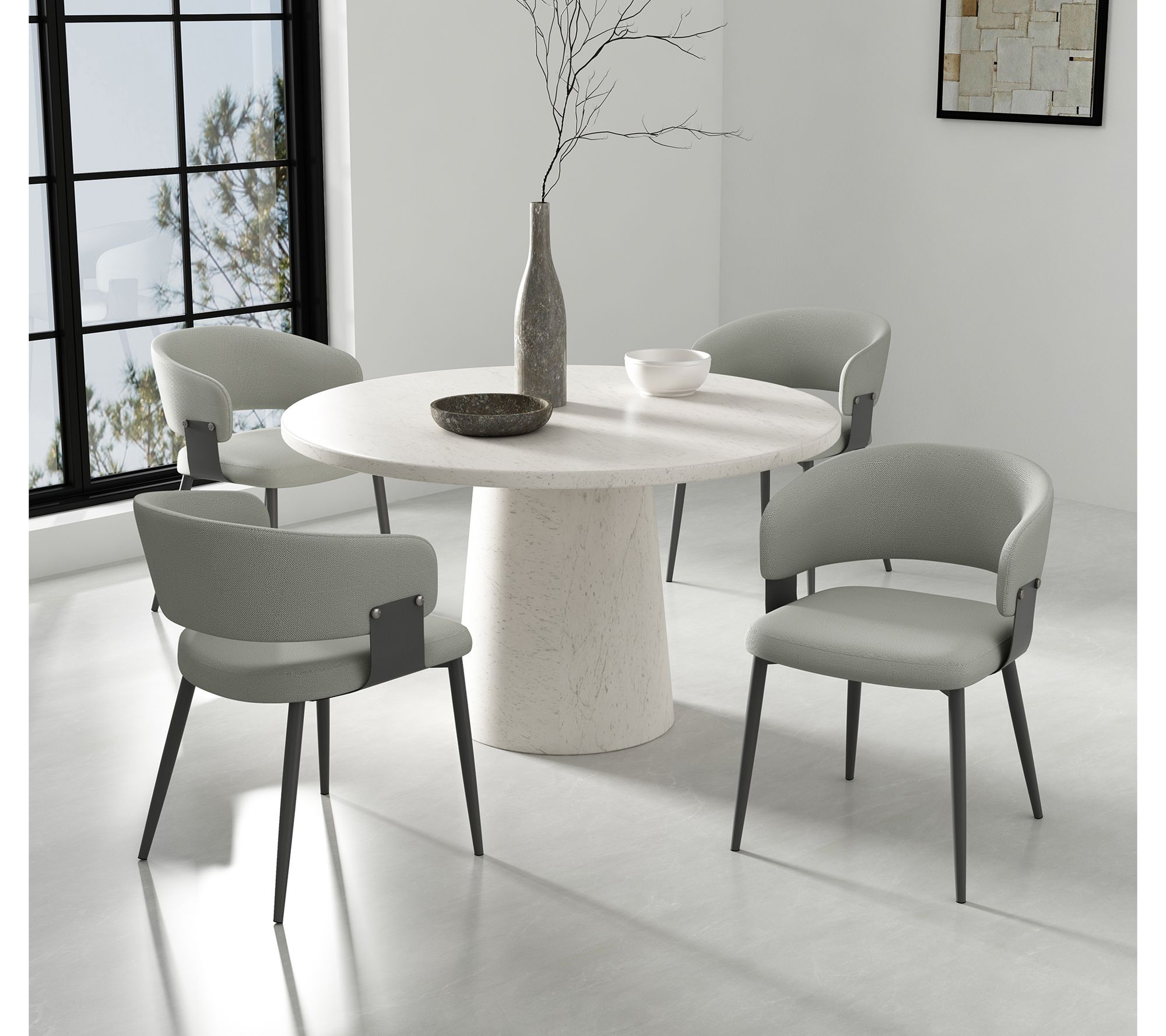 Manhattan Comfort Luce Dining Chair - Set of 4 - QVC.com