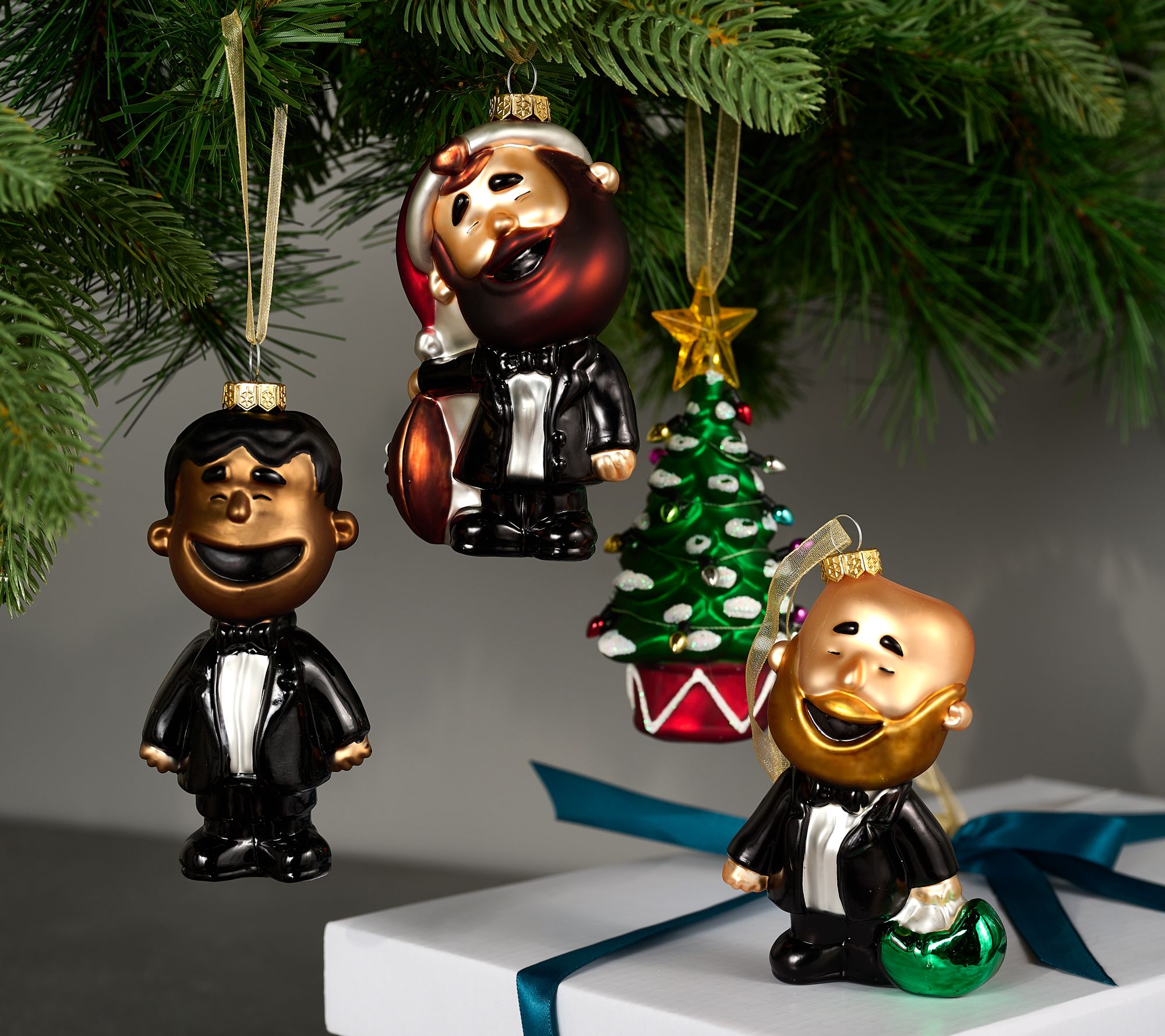A Philly Special Christmas Party Album 4pc Ornament Set - QVC.com