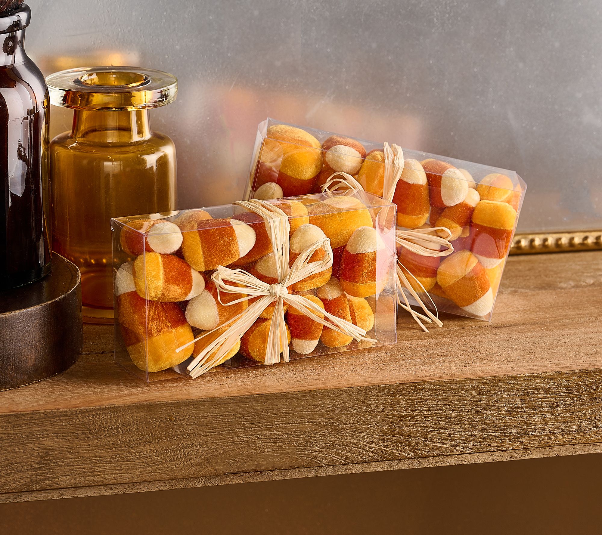 "As Is" 46- Piece Velvet Candy Corn Scatter by Valerie - QVC.com