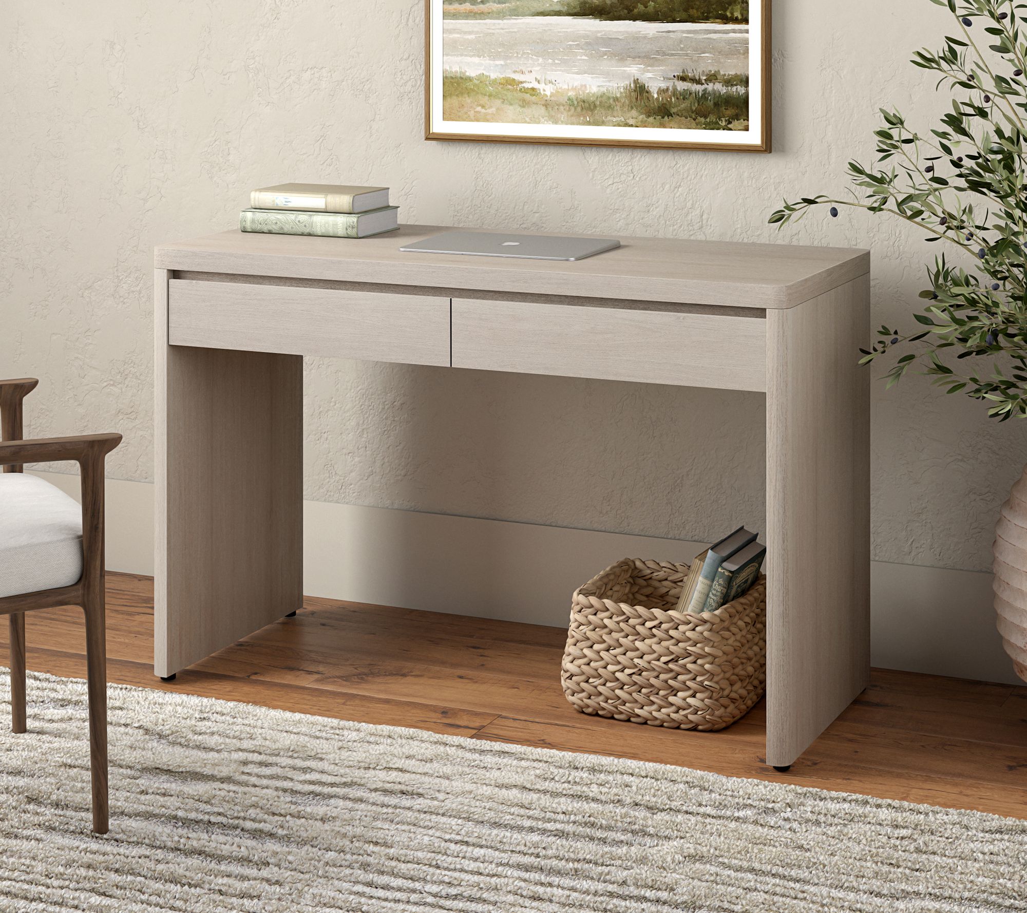 Hudson&Canal Ashcroft 48'' Wide Rectangular Desk - QVC.com