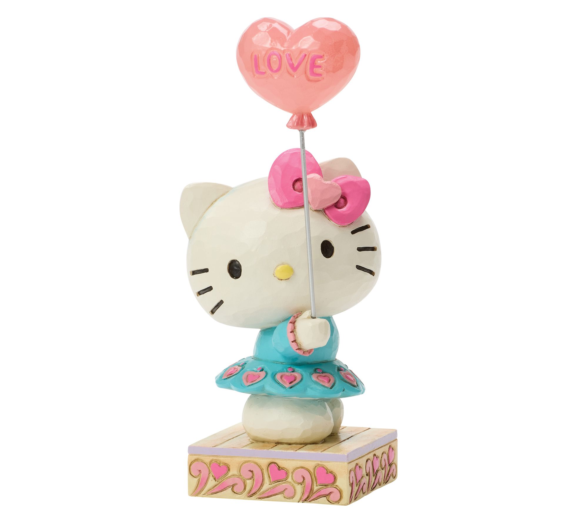 Sanrio by Jim Shore Hello Kitty Heart Balloon Figurine 5in H - QVC.com