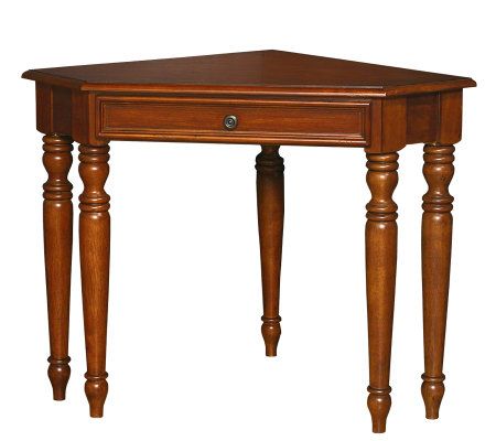 Home Styles Warm Oak Homestead Corner Lap Top Desk - QVC.com