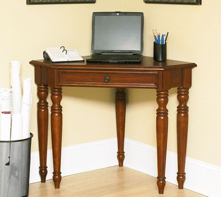 Home Styles Warm Oak Homestead Corner Lap Top Desk - QVC.com