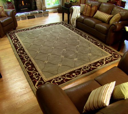 Royal Palace Heritage Fleur de Lis 8' X 11' Handmade Rug - QVC.com