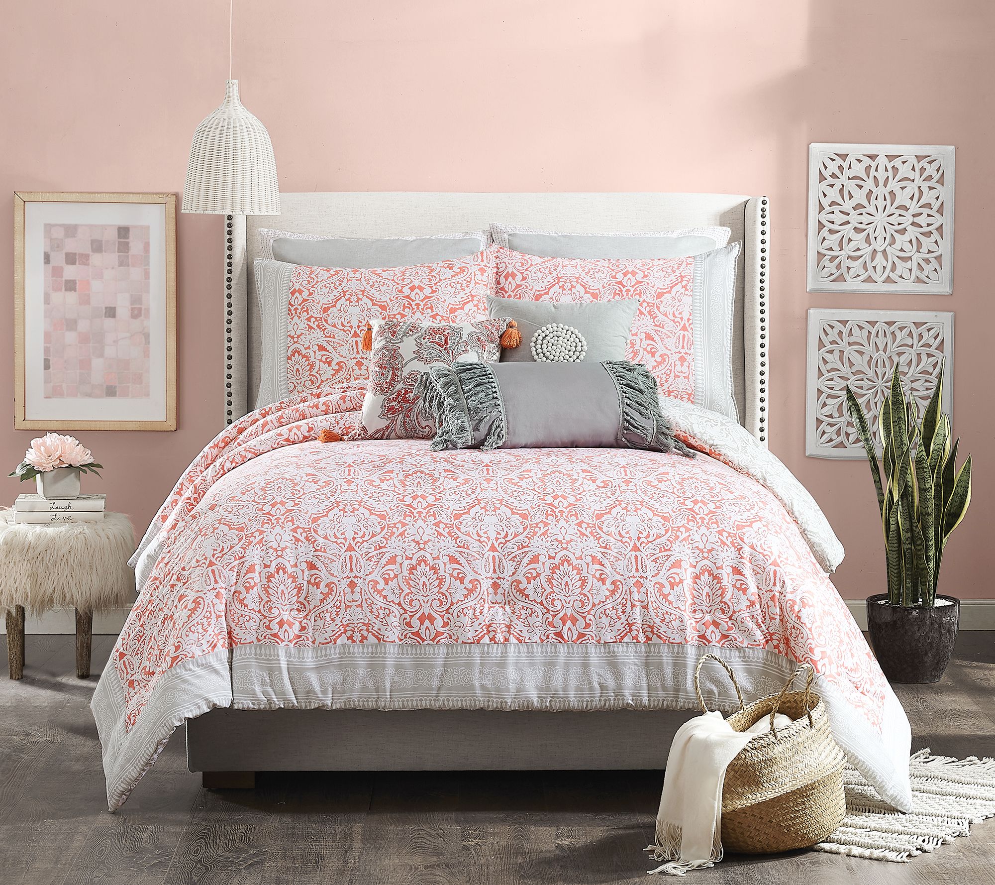 Jessica Simpson Coral Gables Paisley 16" x 16''Pillow - QVC.com