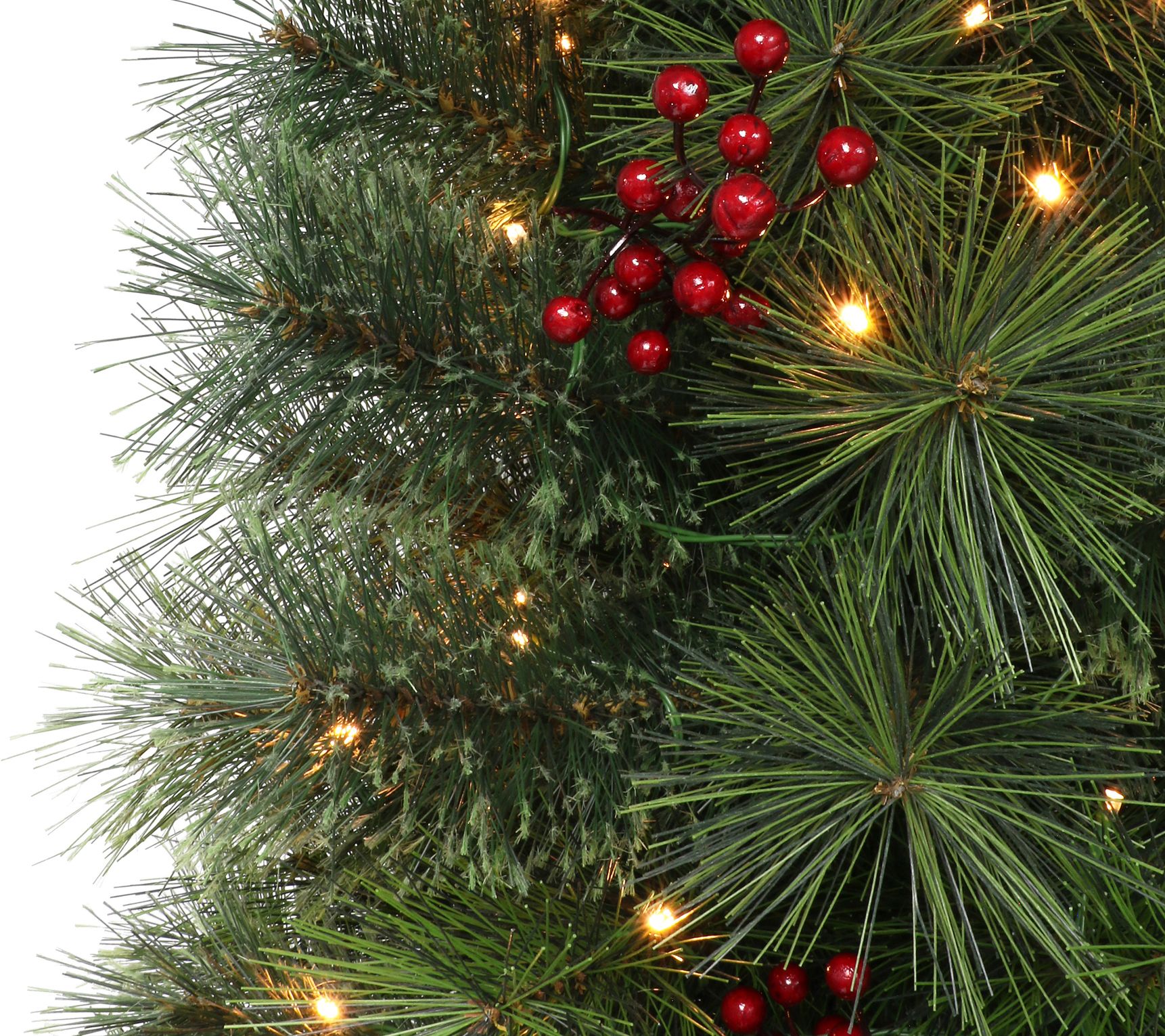 Puleo 4' B/O Potted Cascade Pine Tree - QVC.com