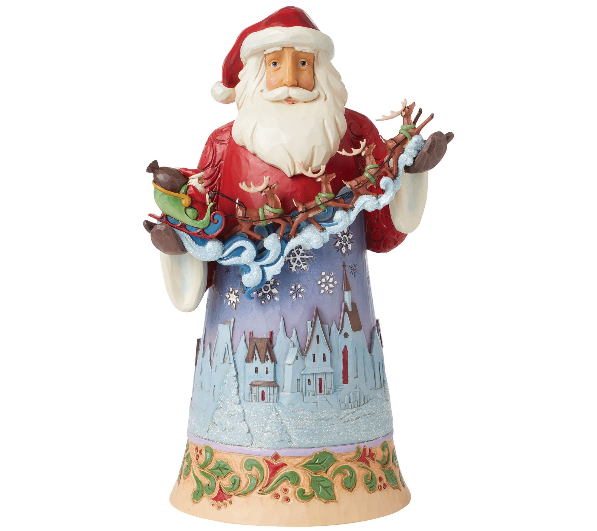 Jim Shore Santa Over Night Sky Figurine - QVC.com