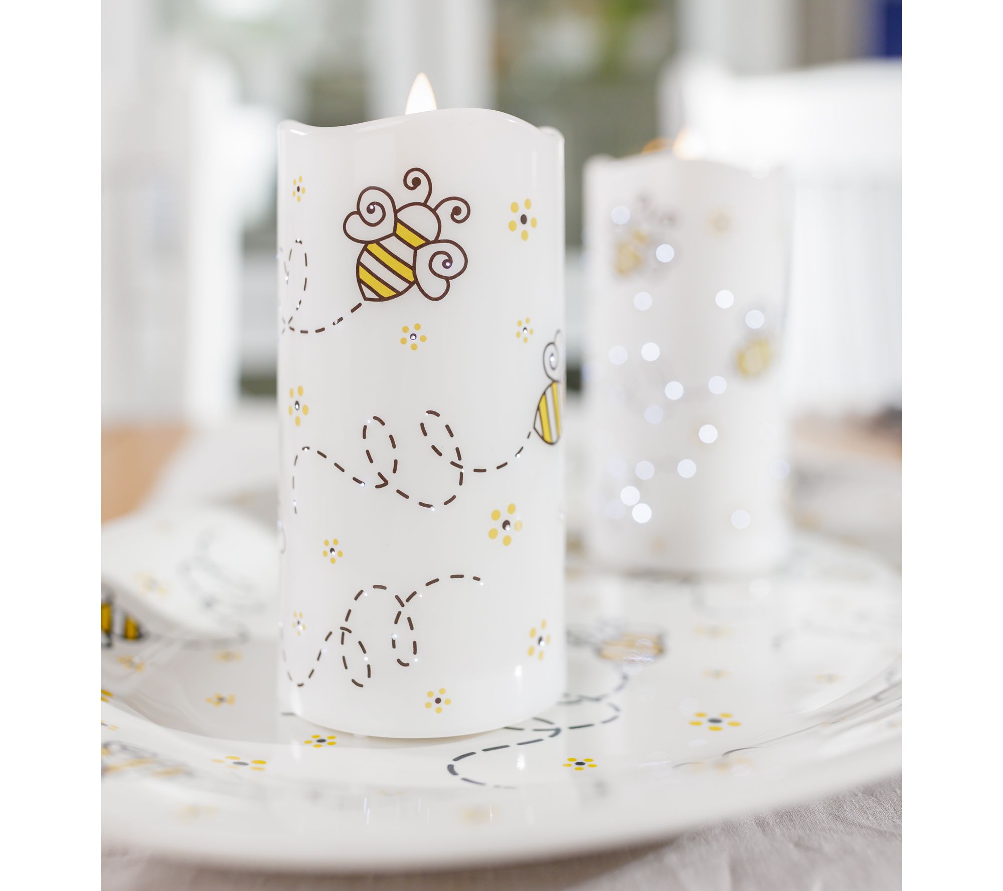 Temp-tations Special Edition Set of (2) 6" Fiberoptic Candles - QVC.com