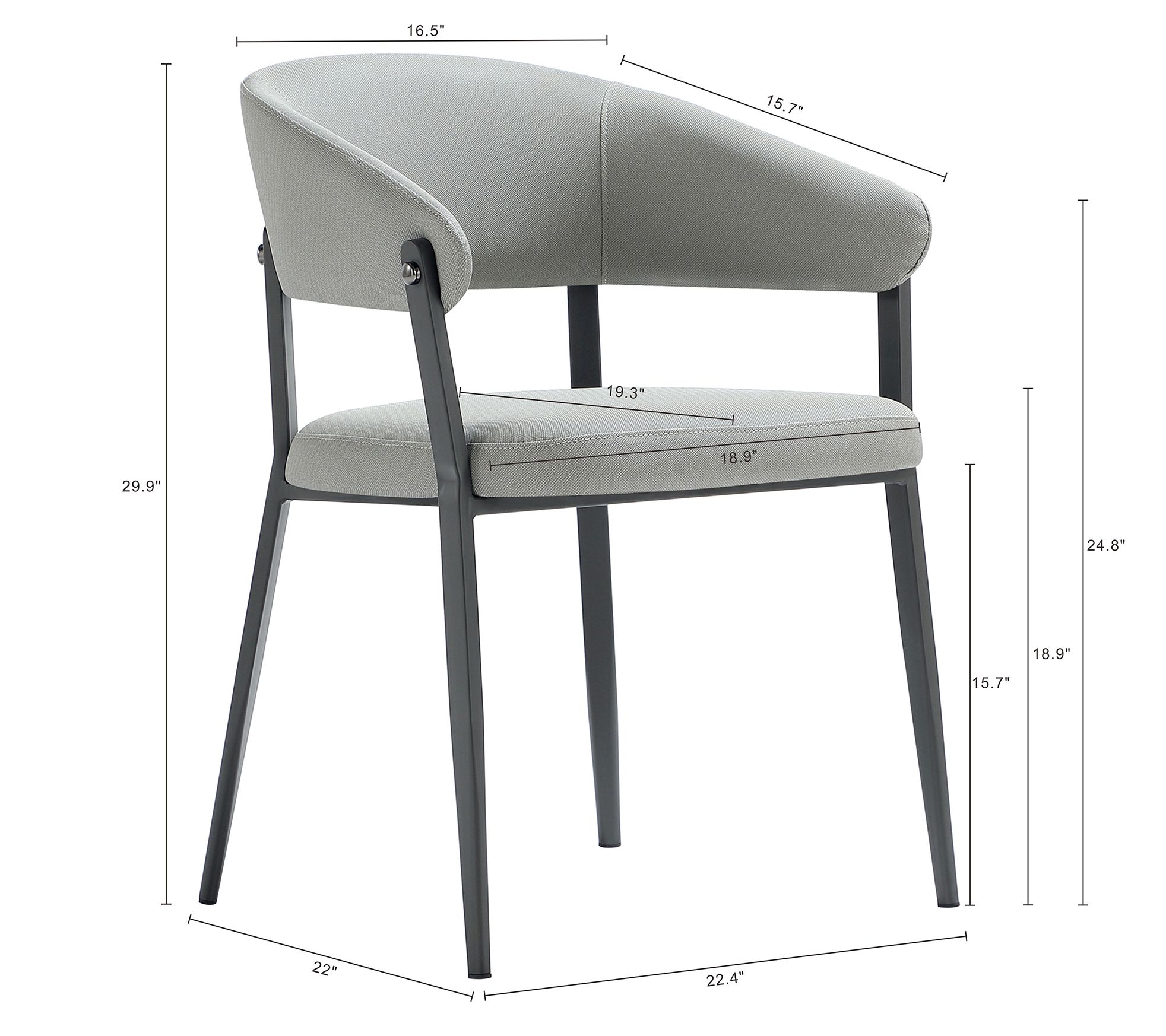 Manhattan Comfort Belle Dining Chair - Set of 2 - QVC.com