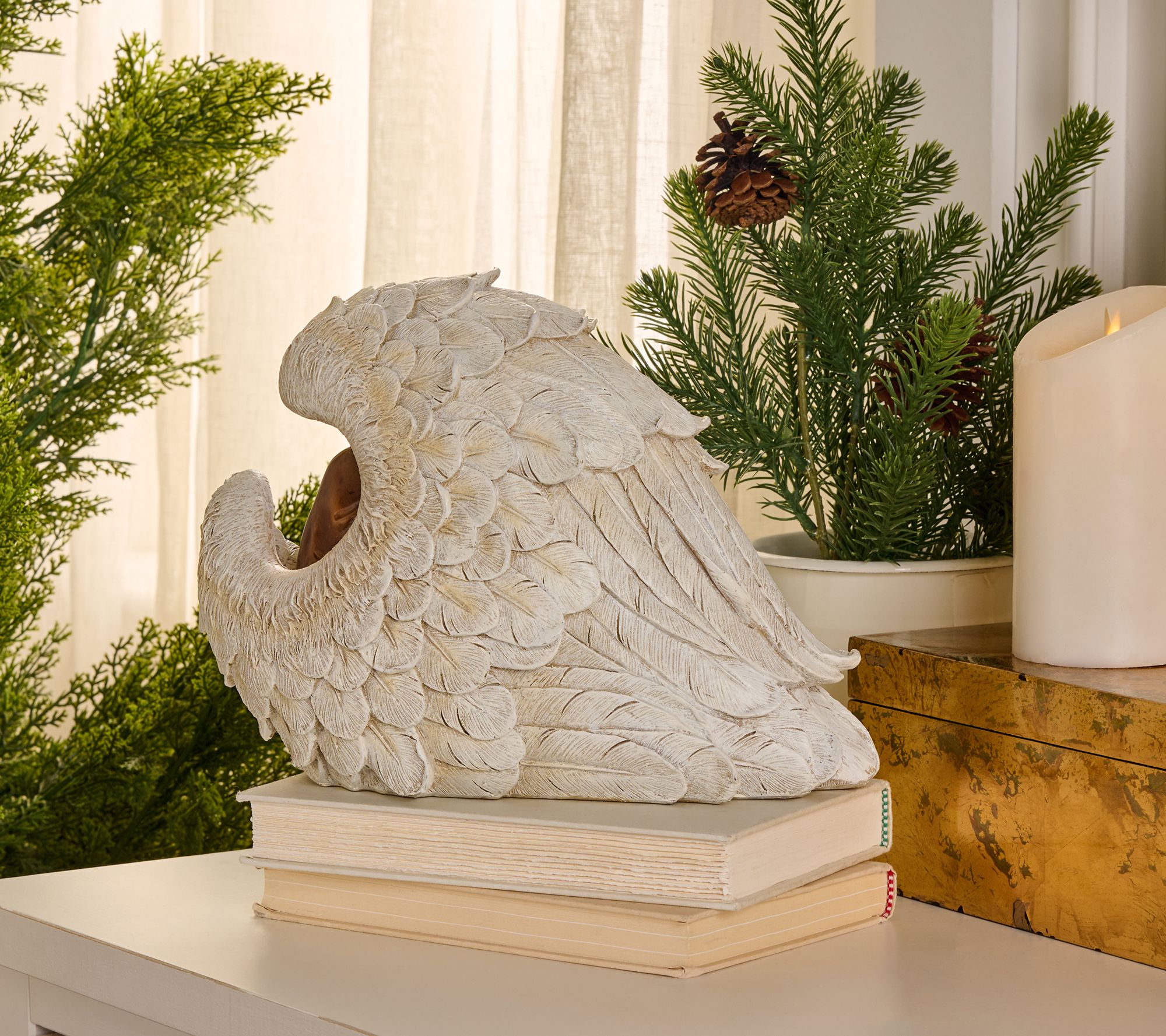 "As Is" Holy Family in Angel Wings by Valerie - QVC.com