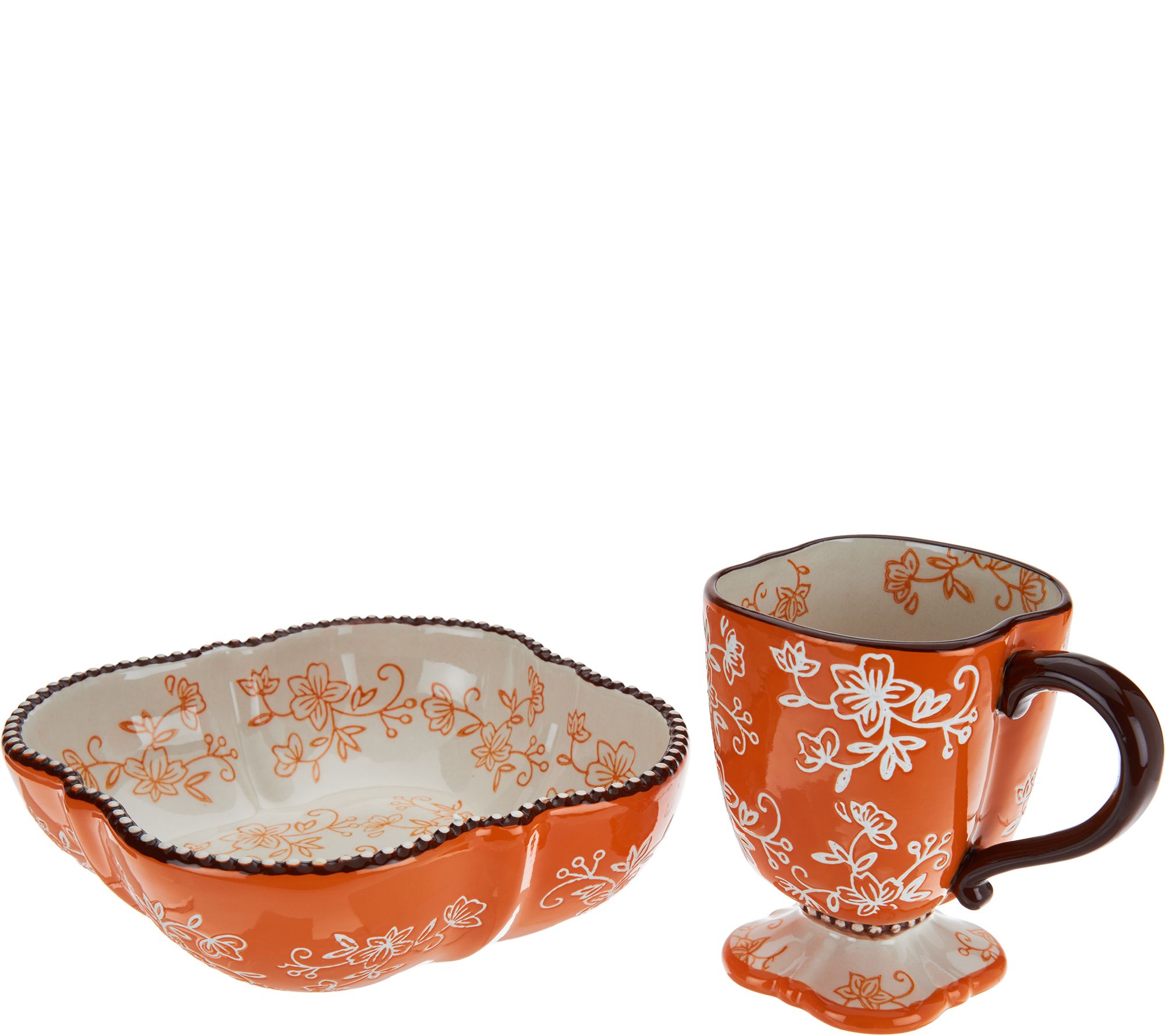 "As Is" Temp-tations Floral Lace 16- Pc. Square Dinnerware Set - QVC.com
