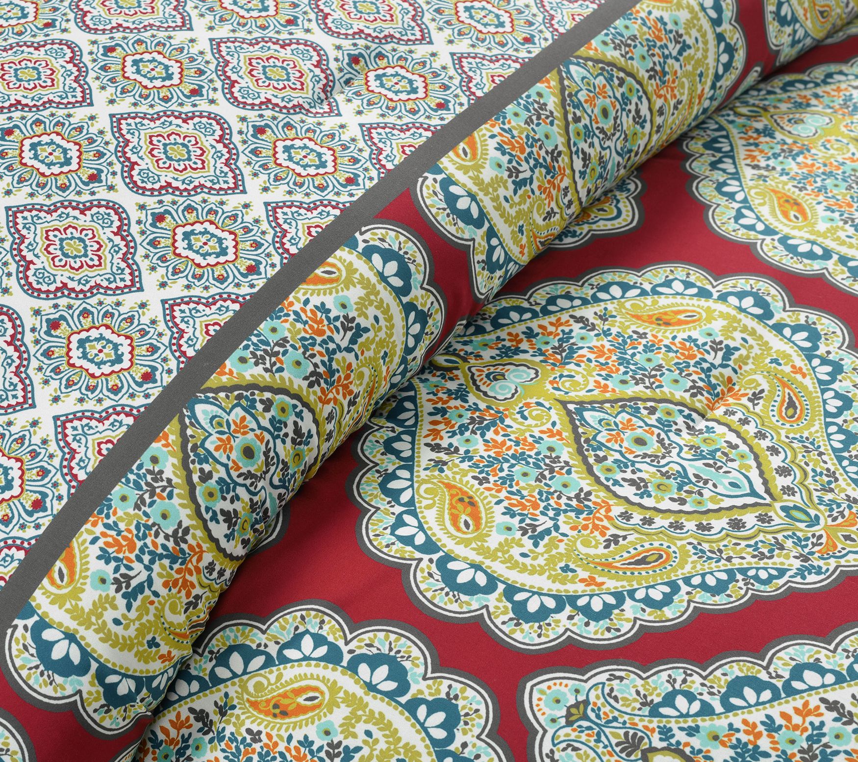 Harley Damask Comforter Set 5-pc KG - QVC.com