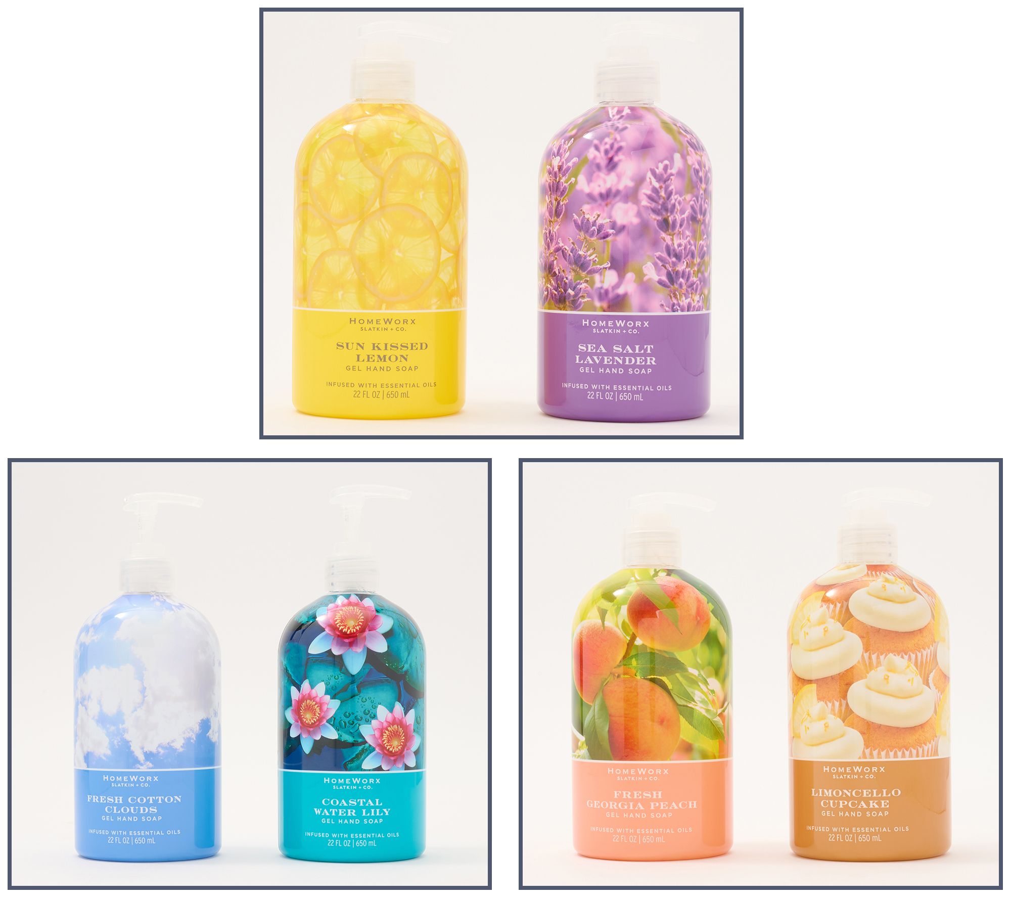 HomeWorx by Slatkin + Co. Set of 2 22oz Gel Hand Soaps - QVC.com