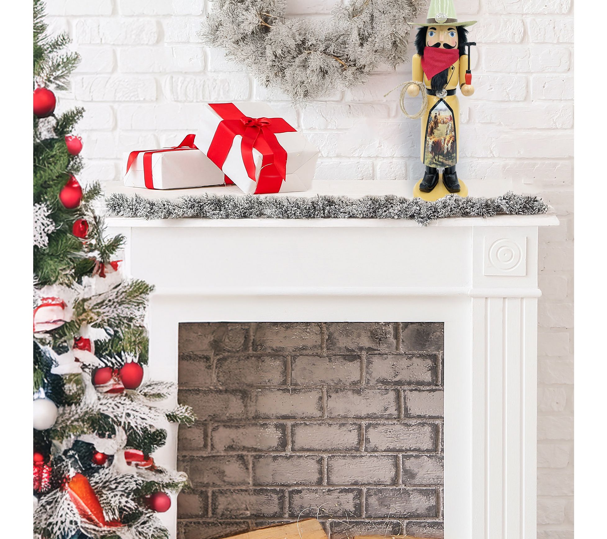 Santa's Workshop 14" Cattle Drive Nutcracker - QVC.com