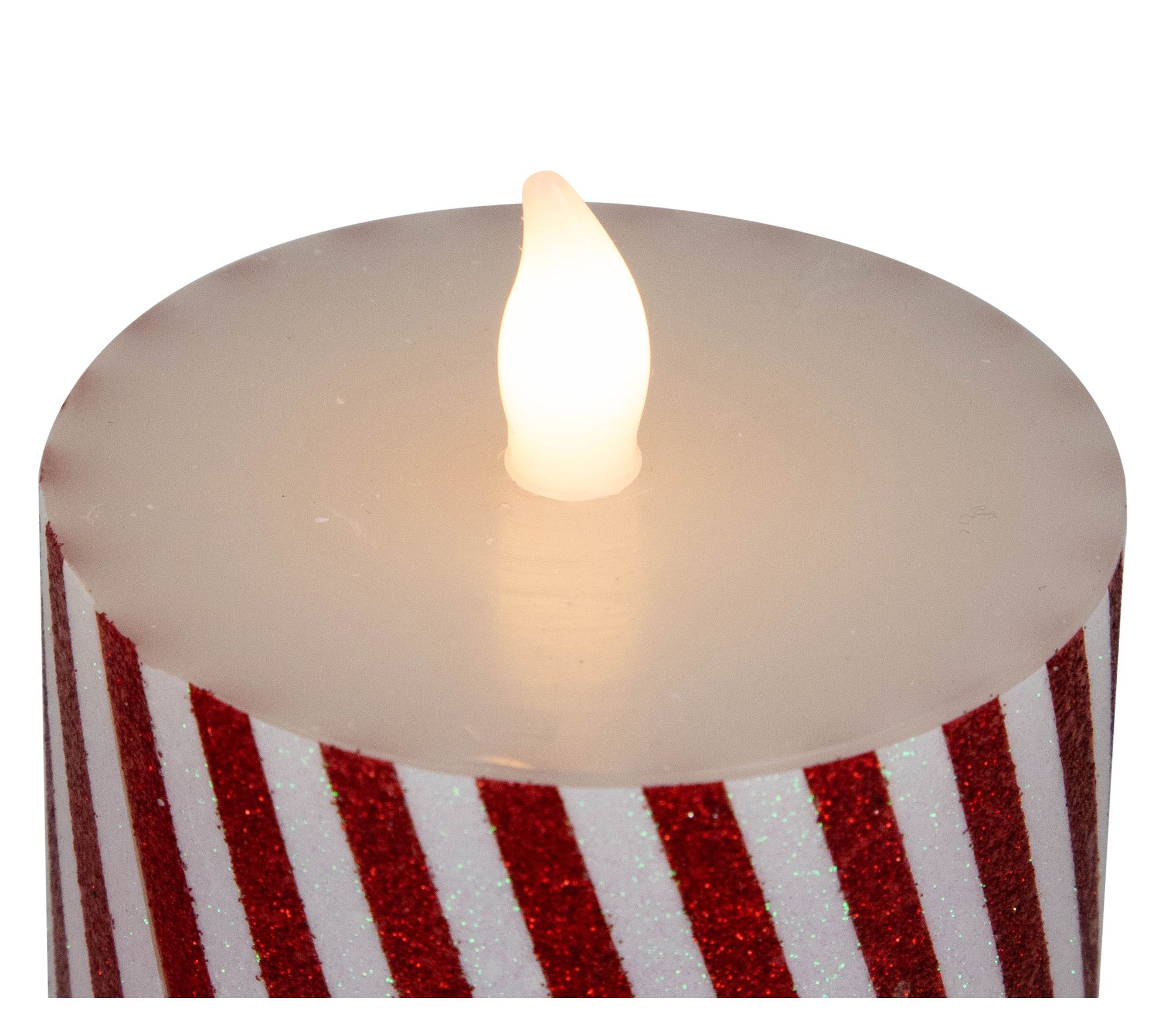 Northlight 6" LED Flameless Christmas Pillar Candles 3-Piece - QVC.com