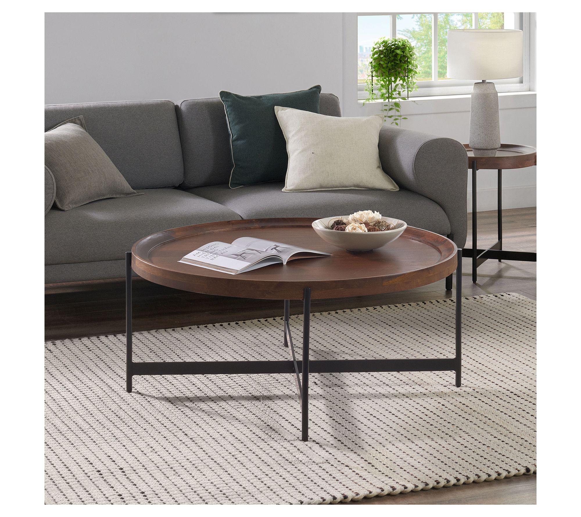 Alaterre Furniture Brookline 42" Round Coffee Table - QVC.com