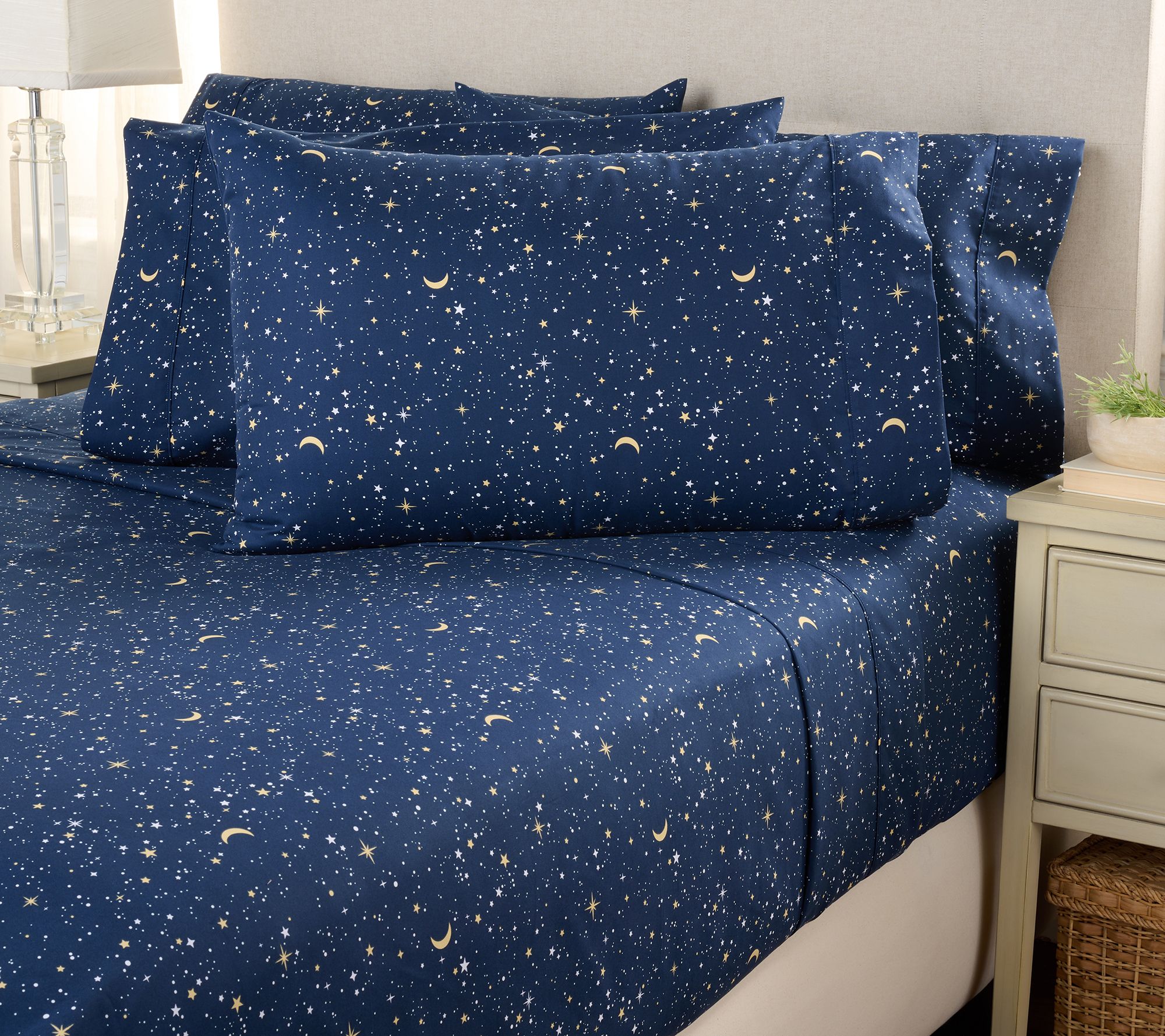 "As Is" Home Reflections Dbl Brushed Halloween 6pc Sheet Set - QVC.com