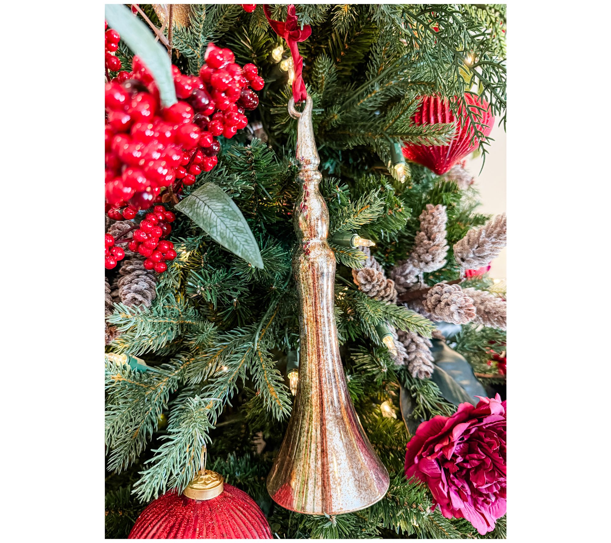 "As Is" Simply Stunning Set of 4 Antiqued Holiday Horns by Janine Graff ...