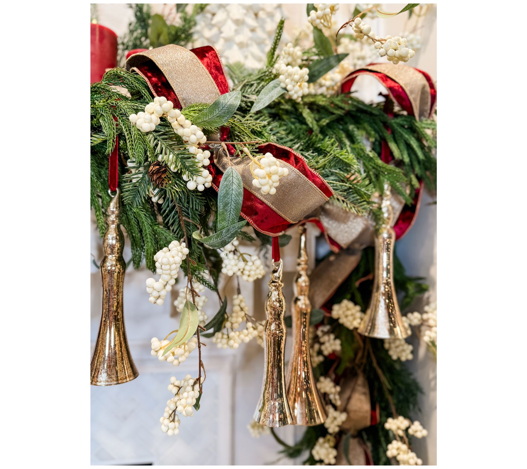 "As Is" Simply Stunning Set of 4 Antiqued Holiday Horns by Janine Graff ...