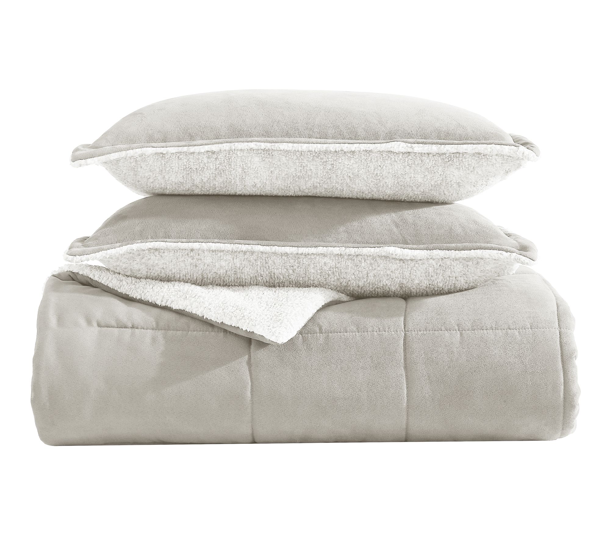 Wrangler Legendary Ivory Suede-Textured King Comforter Set - QVC.com