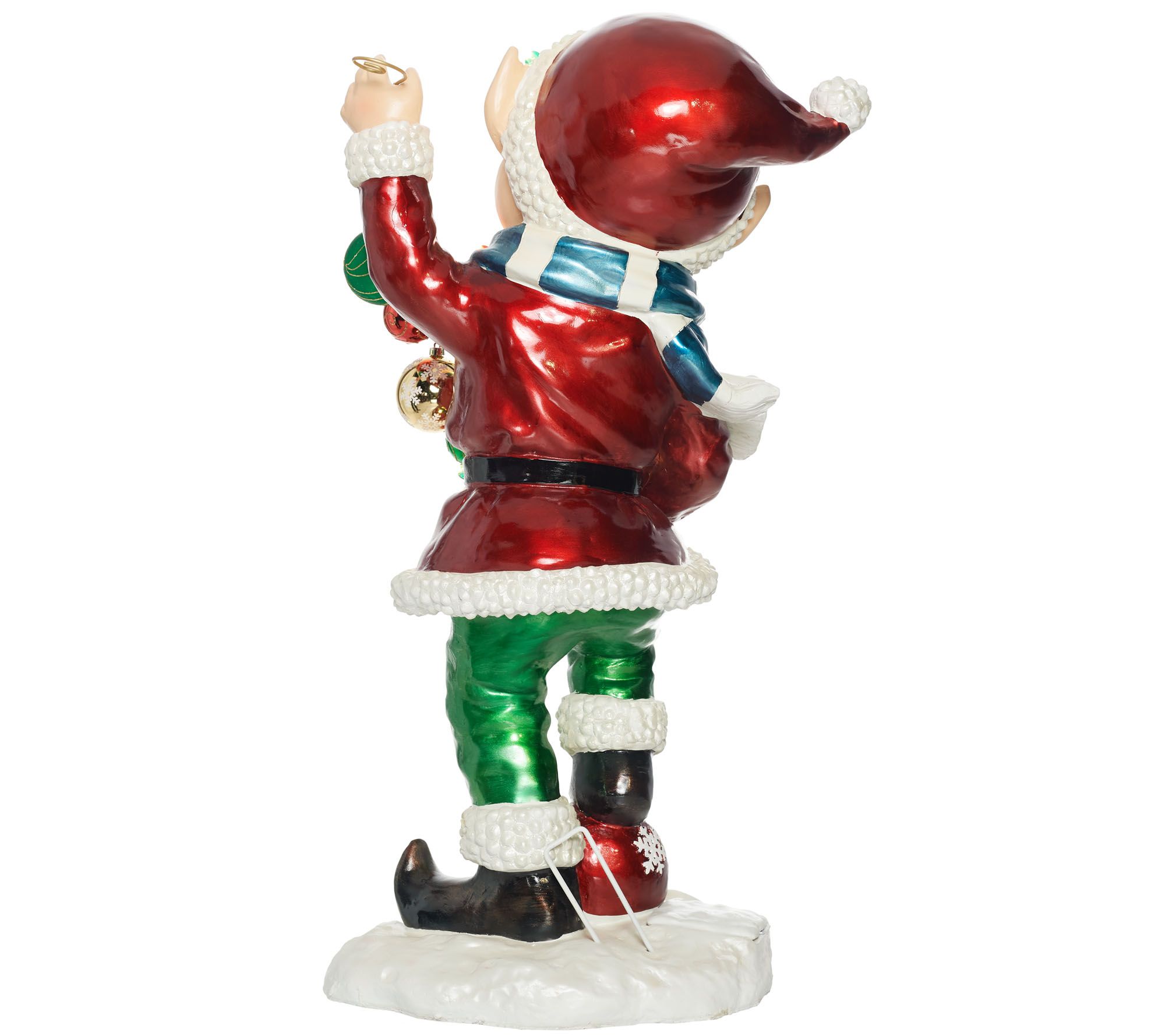 Kringle Express Indoor/Outdoor 36" Illuminated Holiday Elf with Timer ...