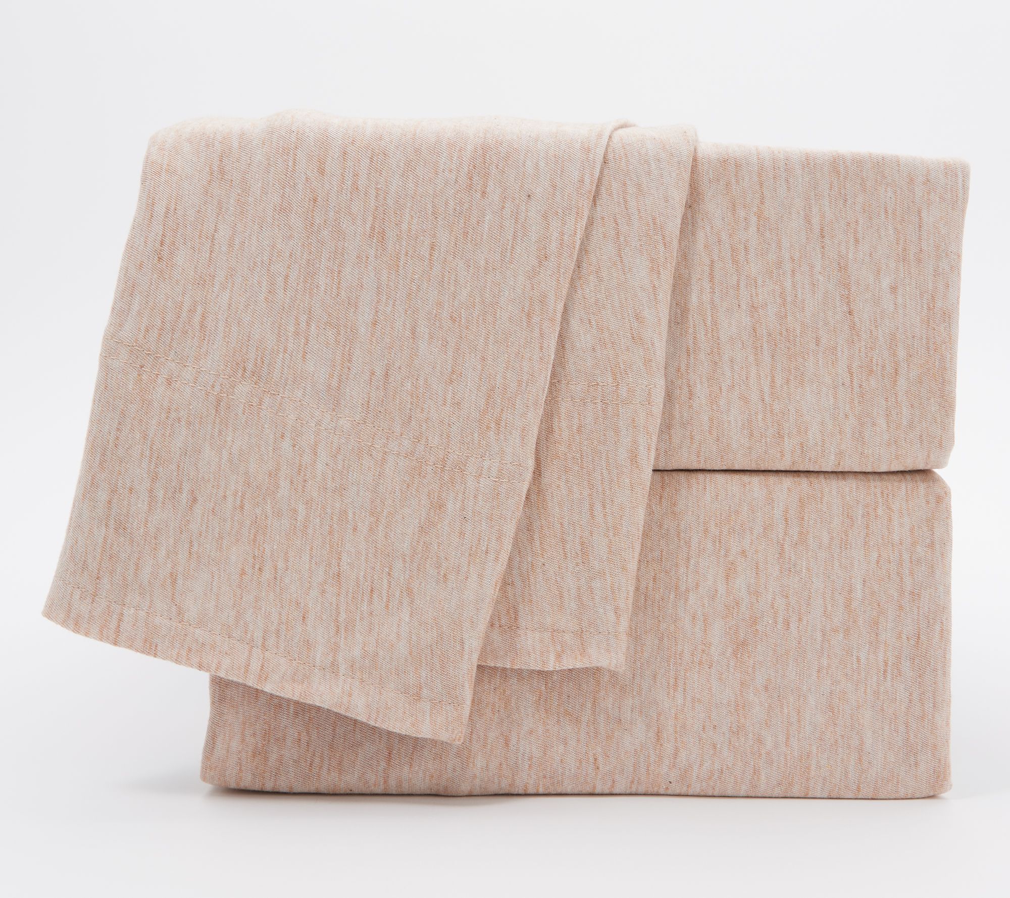 Home Reflections Cotton Blend Jersey Sheet Set- Twin - QVC.com