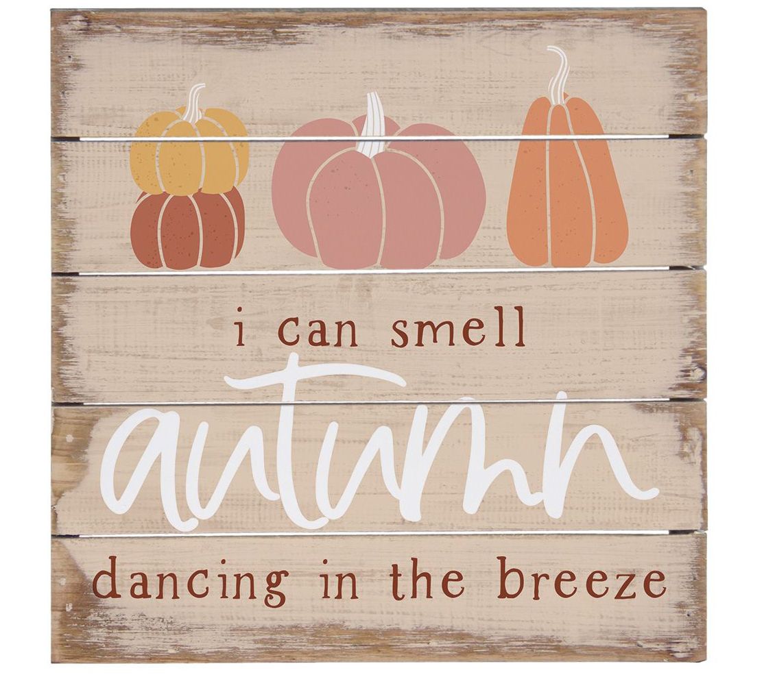 Sincere Surroundings 8" Smell Autumn Pallet Petite - QVC.com