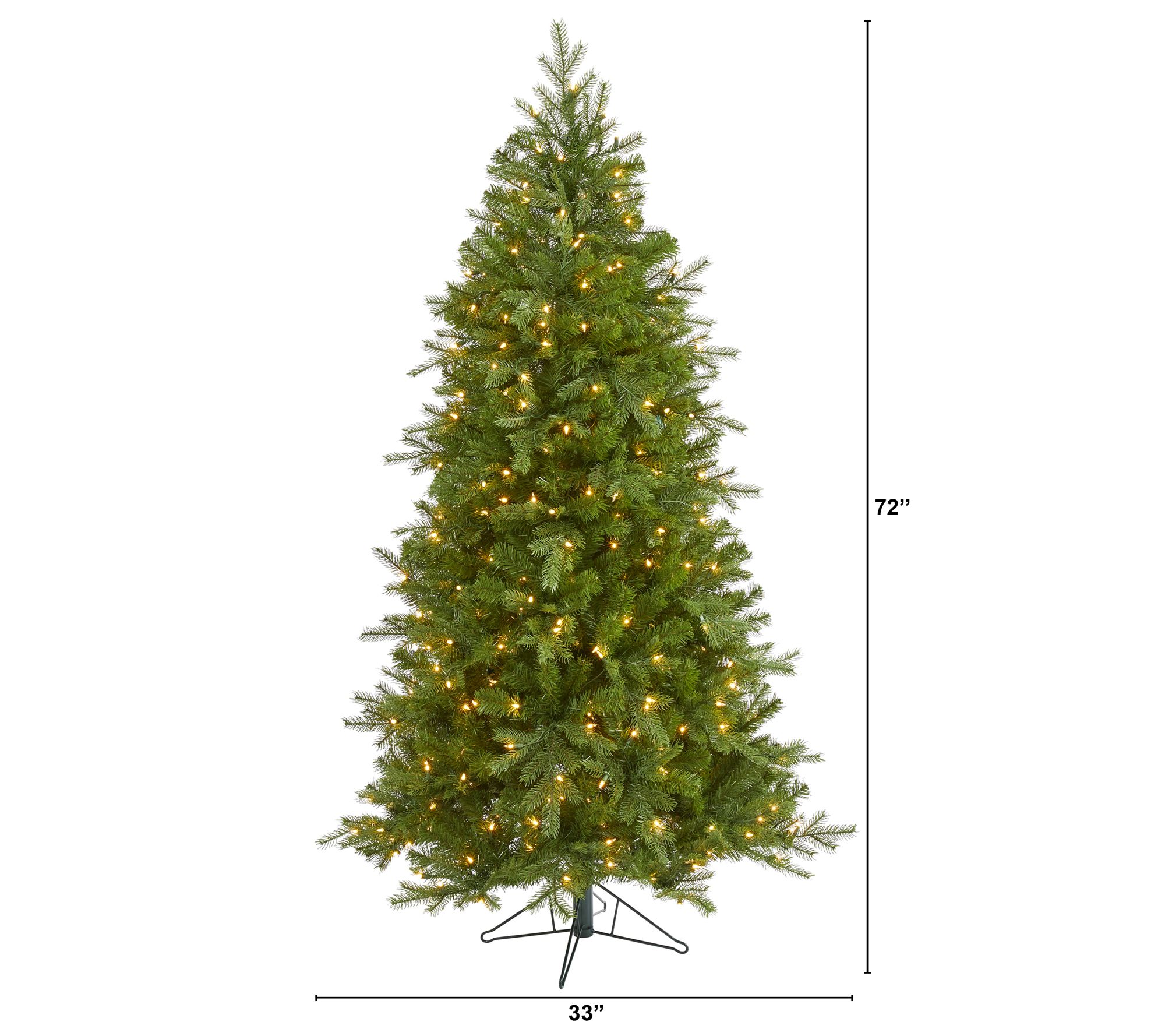 Nearly Natural 6' Vienna Fir Christmas Tree - QVC.com