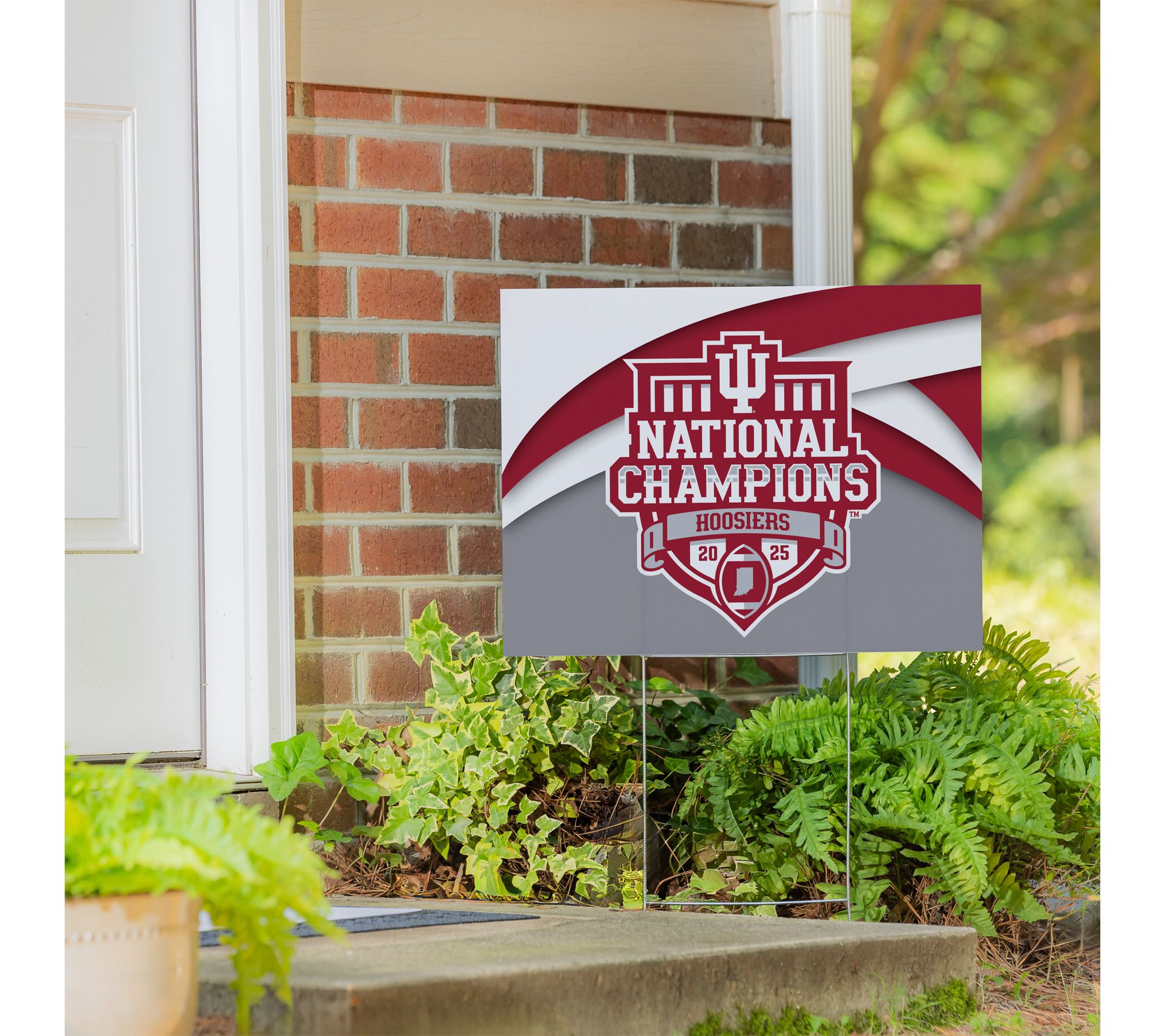 Evergreen Indiana Hoosiers National Champion Yard Sign - QVC.com