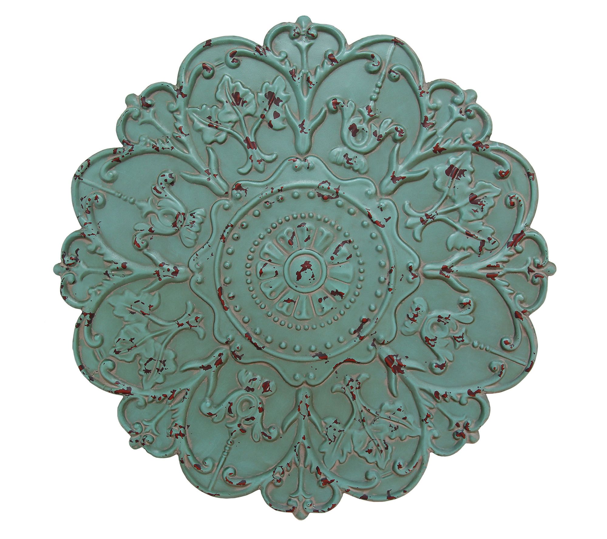Stratton Home Shabby Medallion Wall Decor - QVC.com
