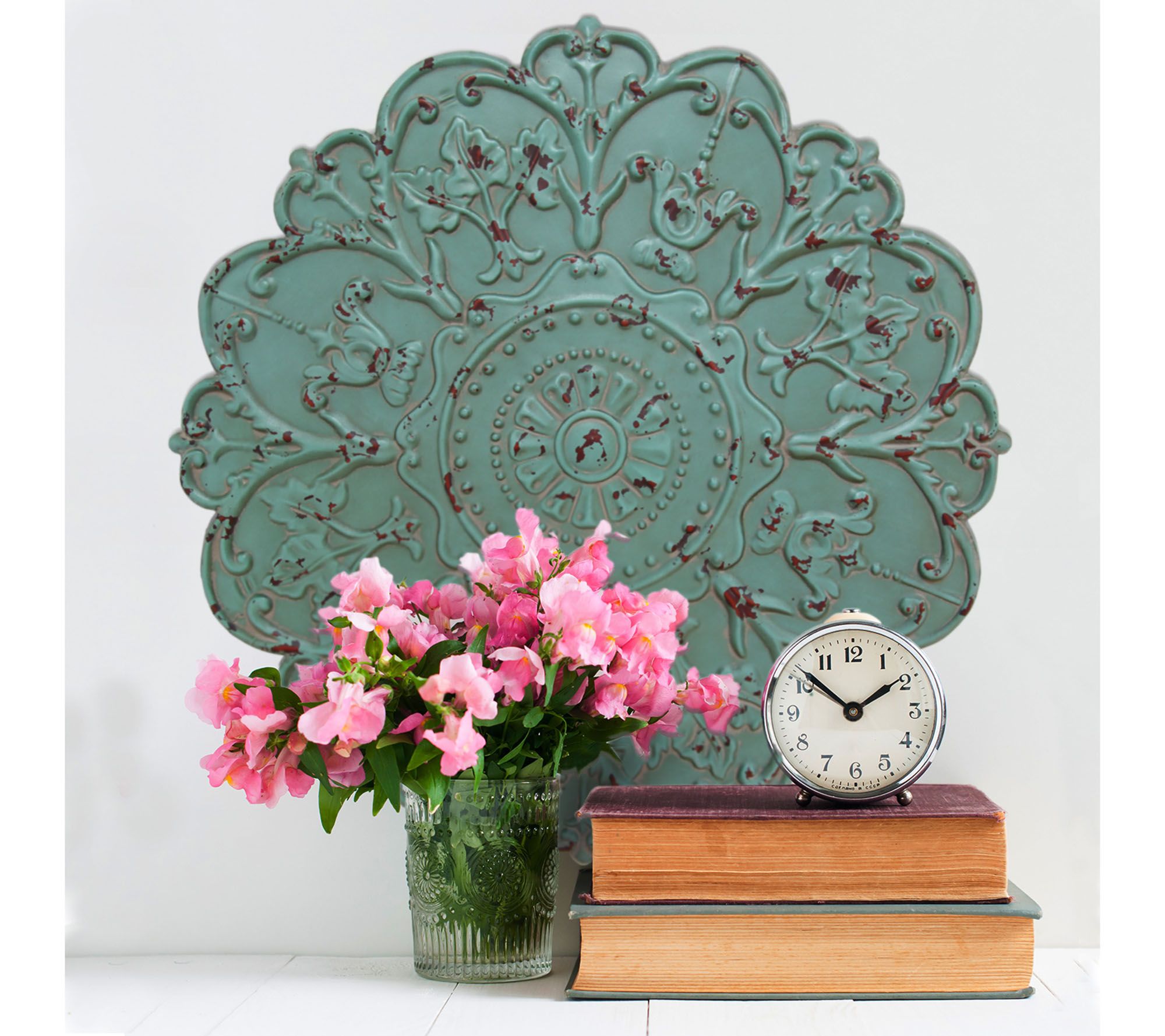 Stratton Home Shabby Medallion Wall Decor - QVC.com