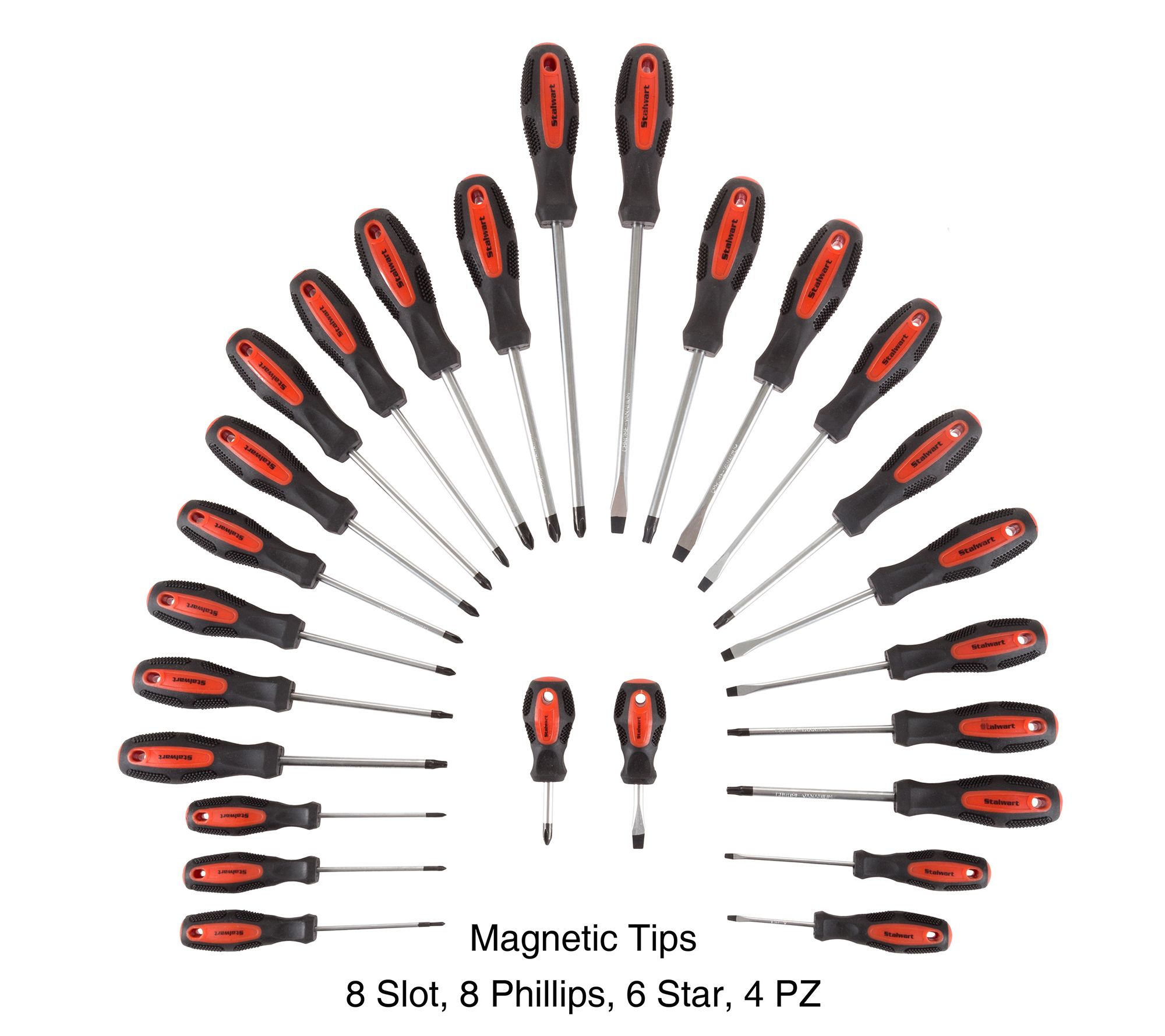Stalwart 26 Pc Screwdriver Set w/Mount, Stand, Magnetic Tips - QVC.com