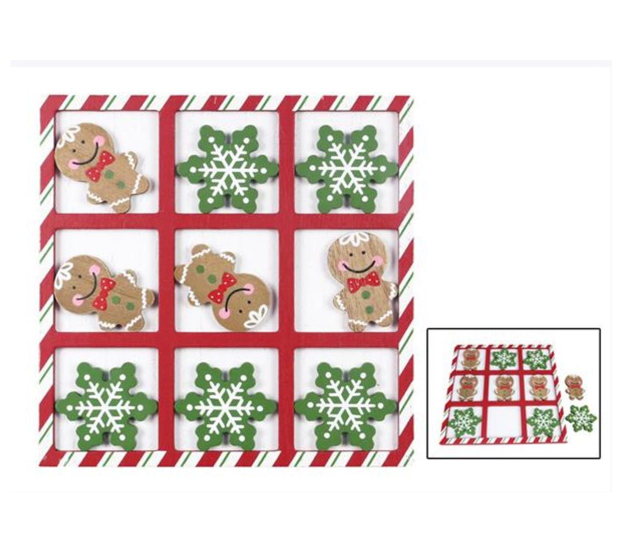 Young's 11-Piece Wood Cocoa and Cookies Tic-Tac-Toe Set - QVC.com