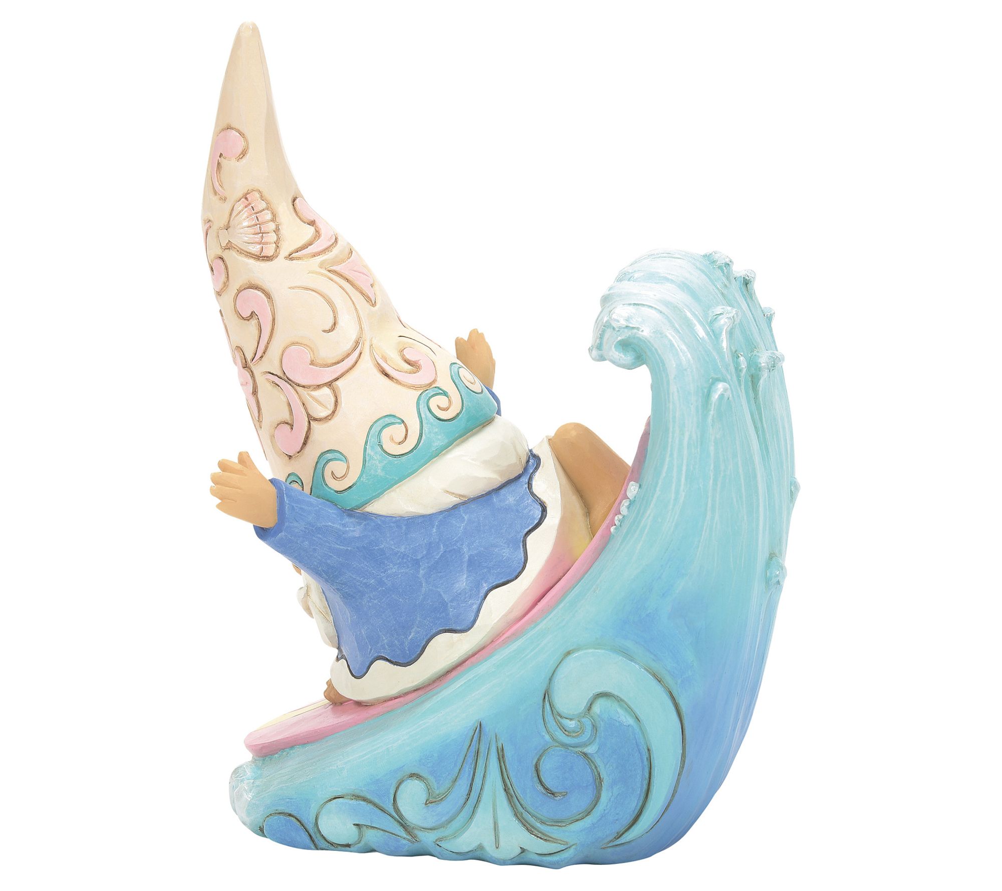 Jim Shore Coastal Gnome Surfing Figurine - QVC.com